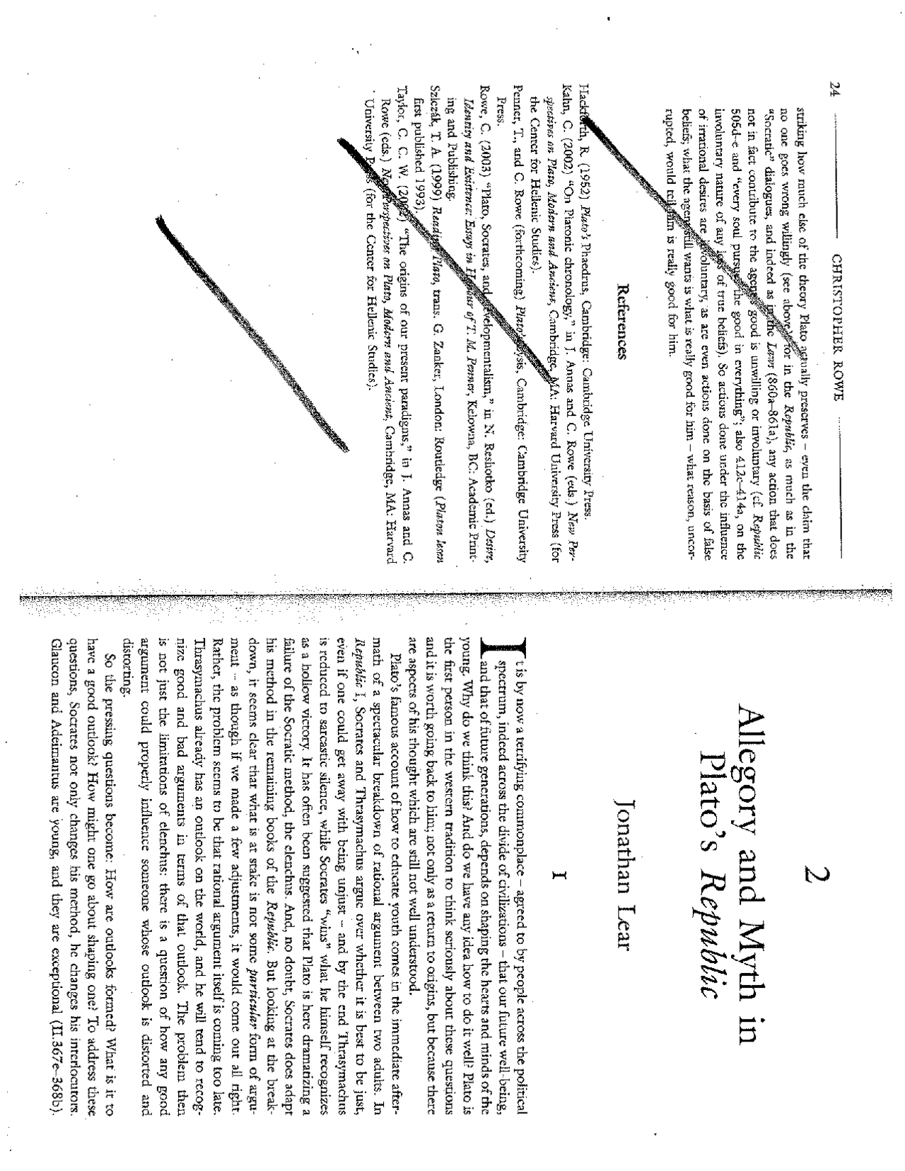 Allegory and Myth in Plato's Republic - Classical Mythology | CLAS 131 ...
