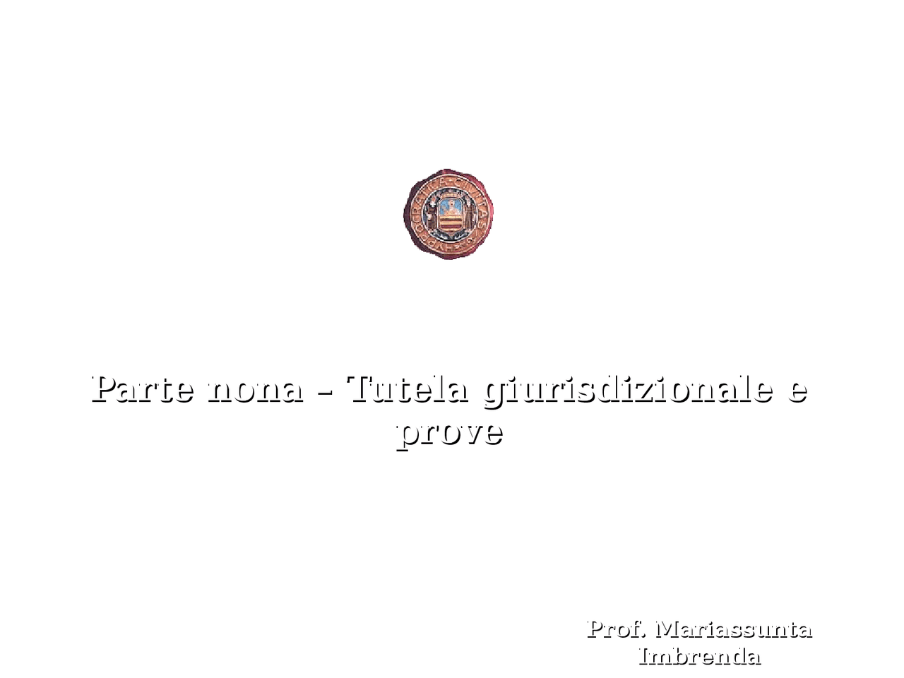 Tutela Giurisdizionale E Prove Docsity