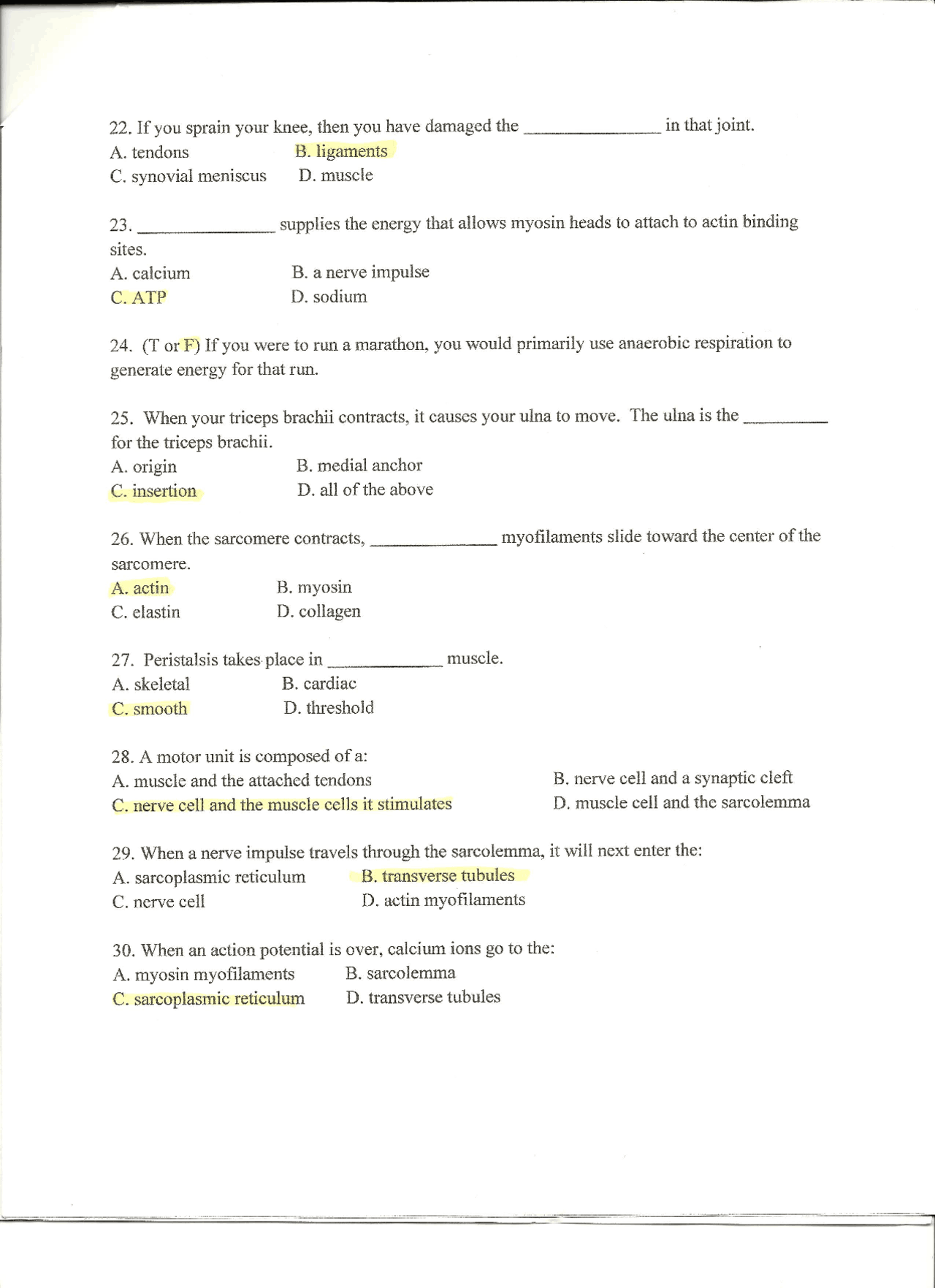 Exam 1 With Solution Key A Survey Of Life Biol 1010 Docsity