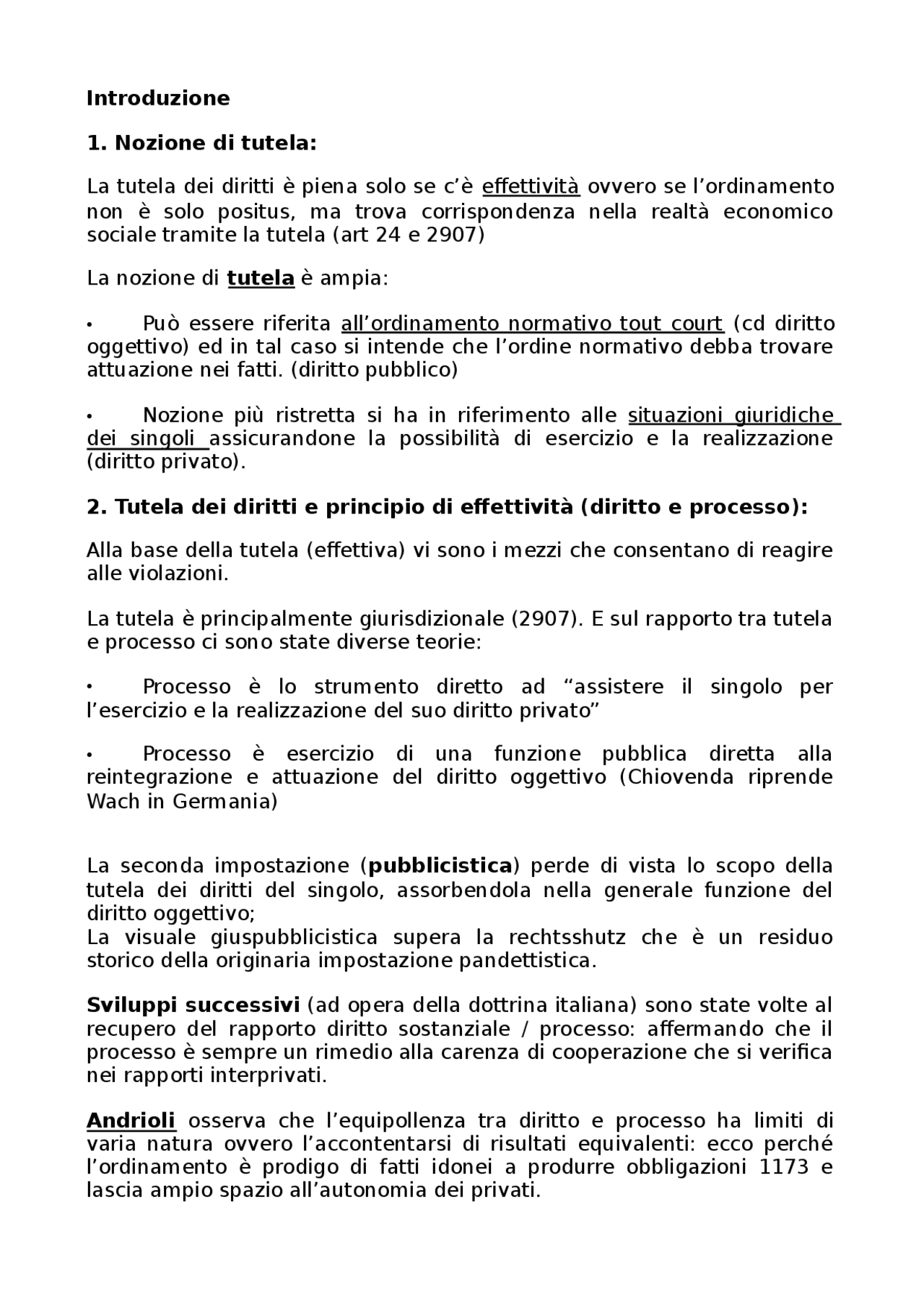 Schemi Del Corso Di Diritto Civile A Di Majo La Tutela Civile Dei