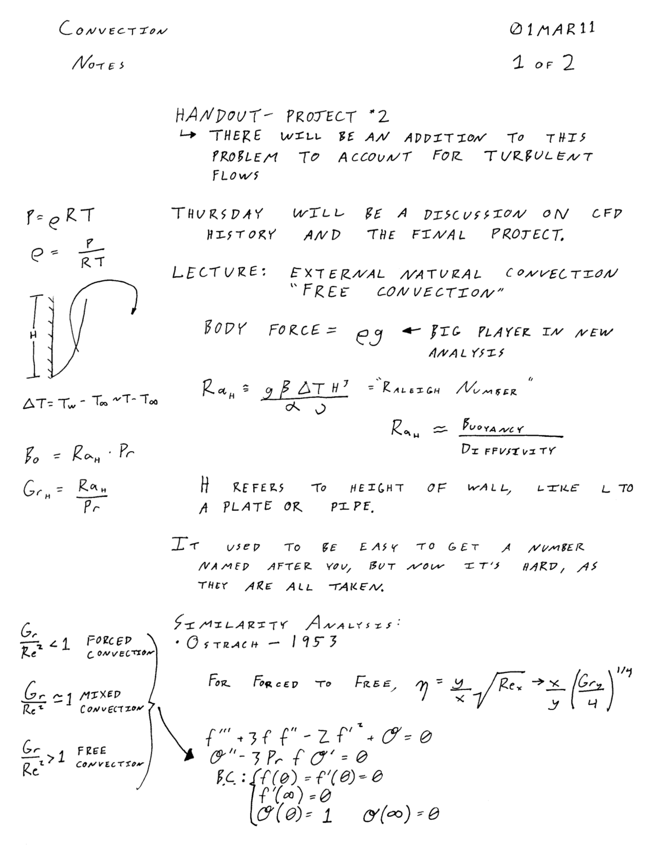Plotting Velocity Profile Convection Heat And Mass Transfer Me 5314 Docsity