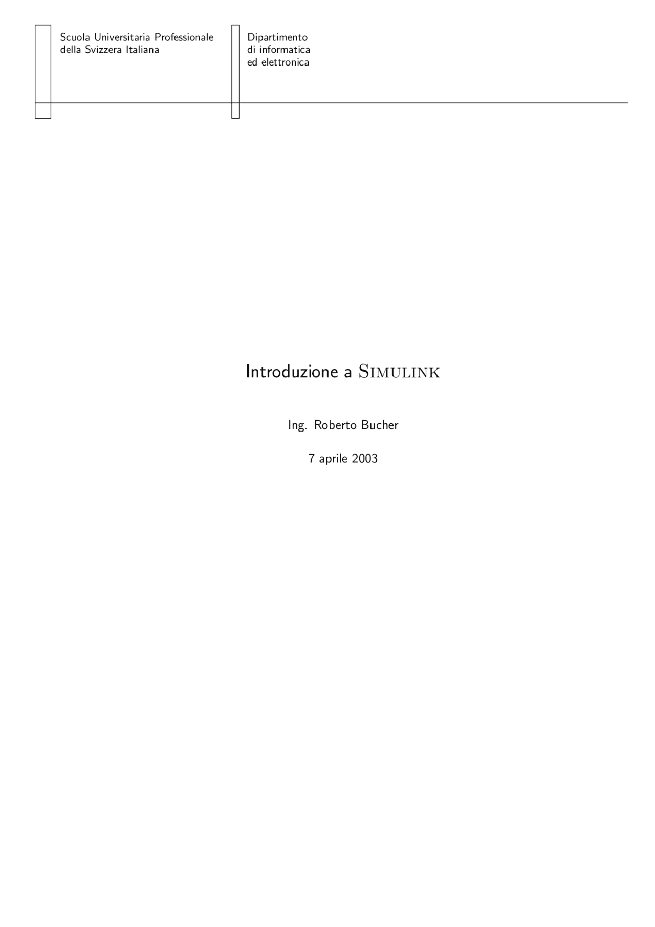 Simulink Docsity
