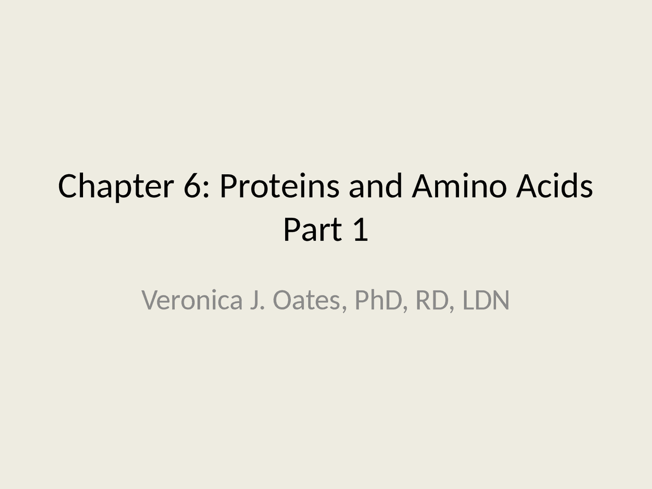 Proteins And Amino Acids Lecture Notes Nufs 2110 Docsity