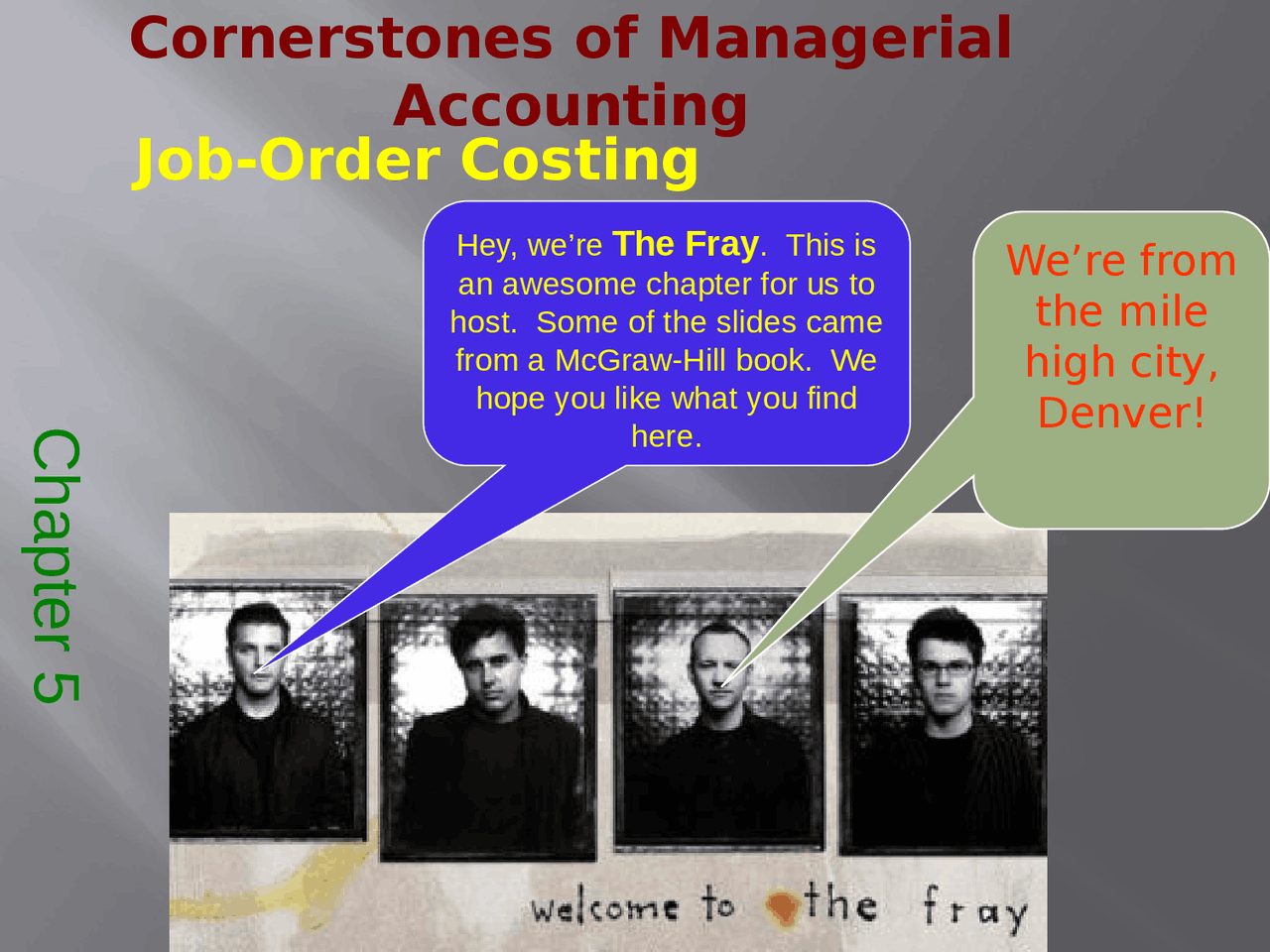 Job Order Costing - Managerial Accounting | - Docsity
