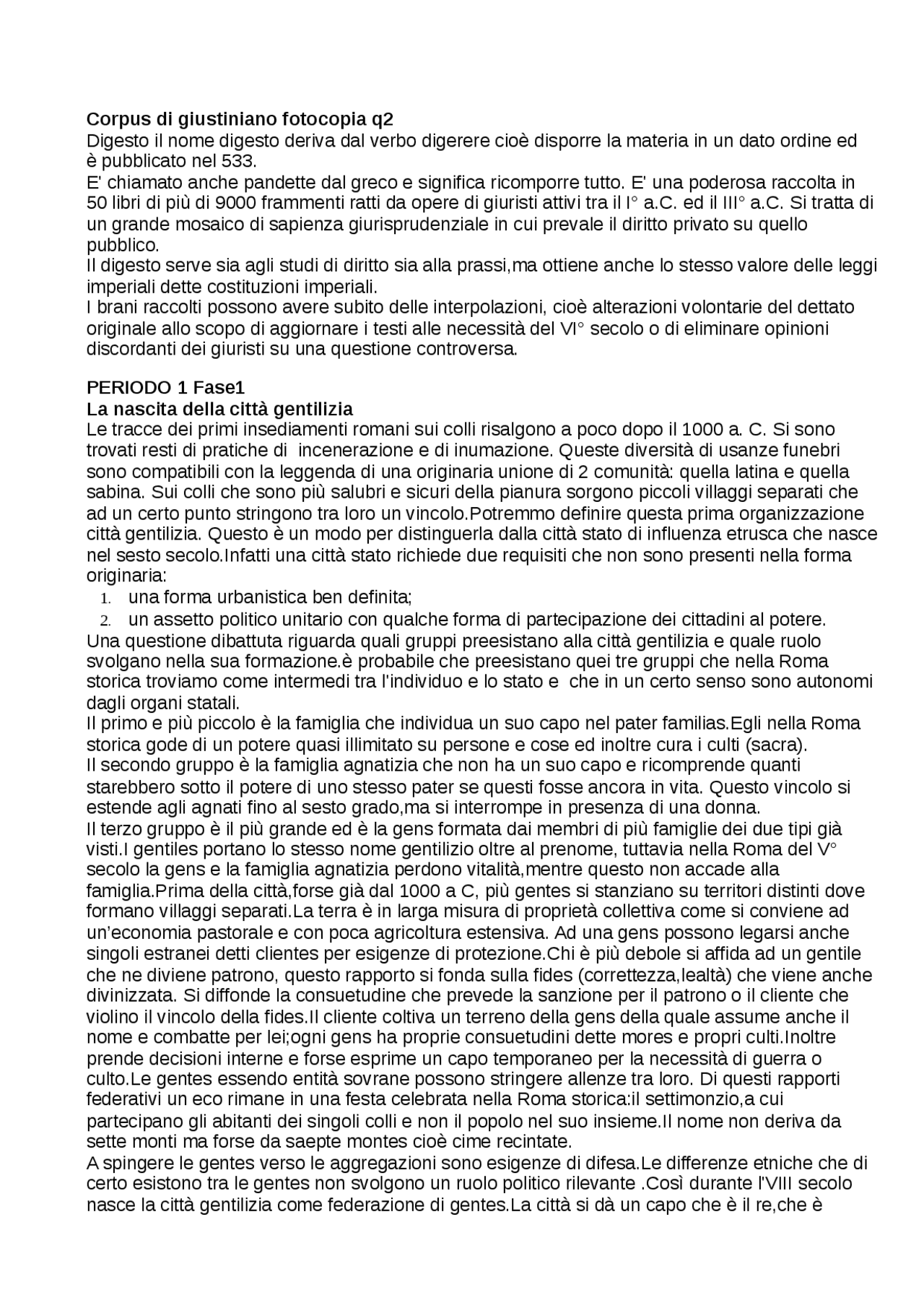 Storiadel Diritto Romano Docsity