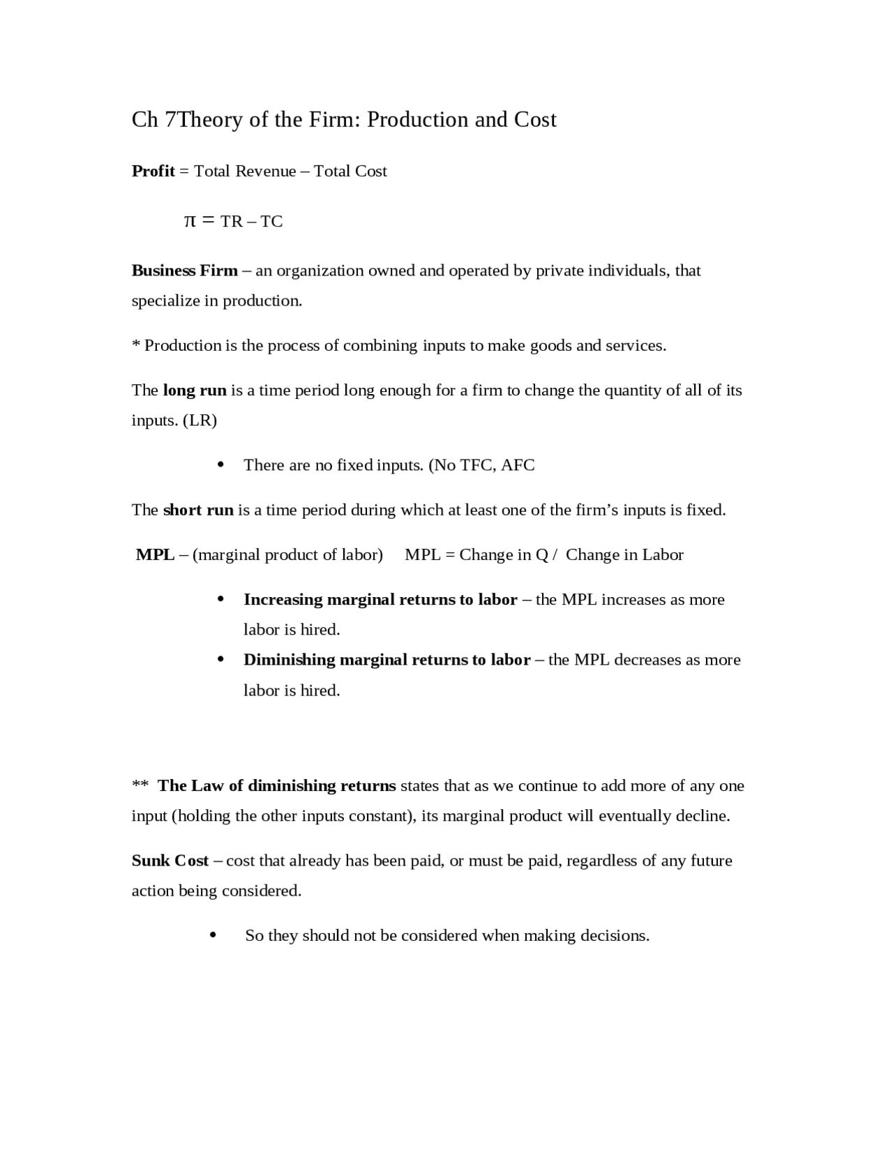 Study Guide on Economics 2 - Intermediate | - Docsity