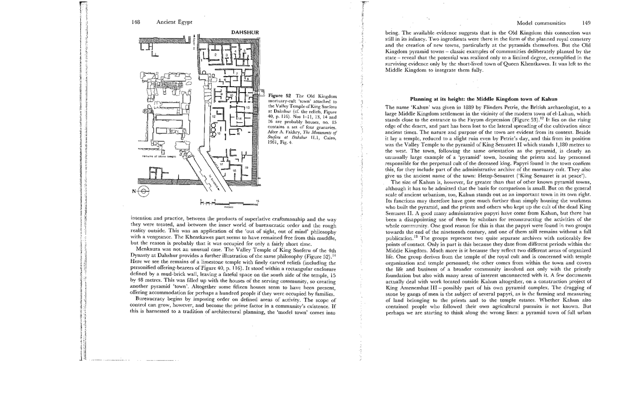 Kahun - Ancient Cities - Lecture Notes | CLAR 120 - Docsity