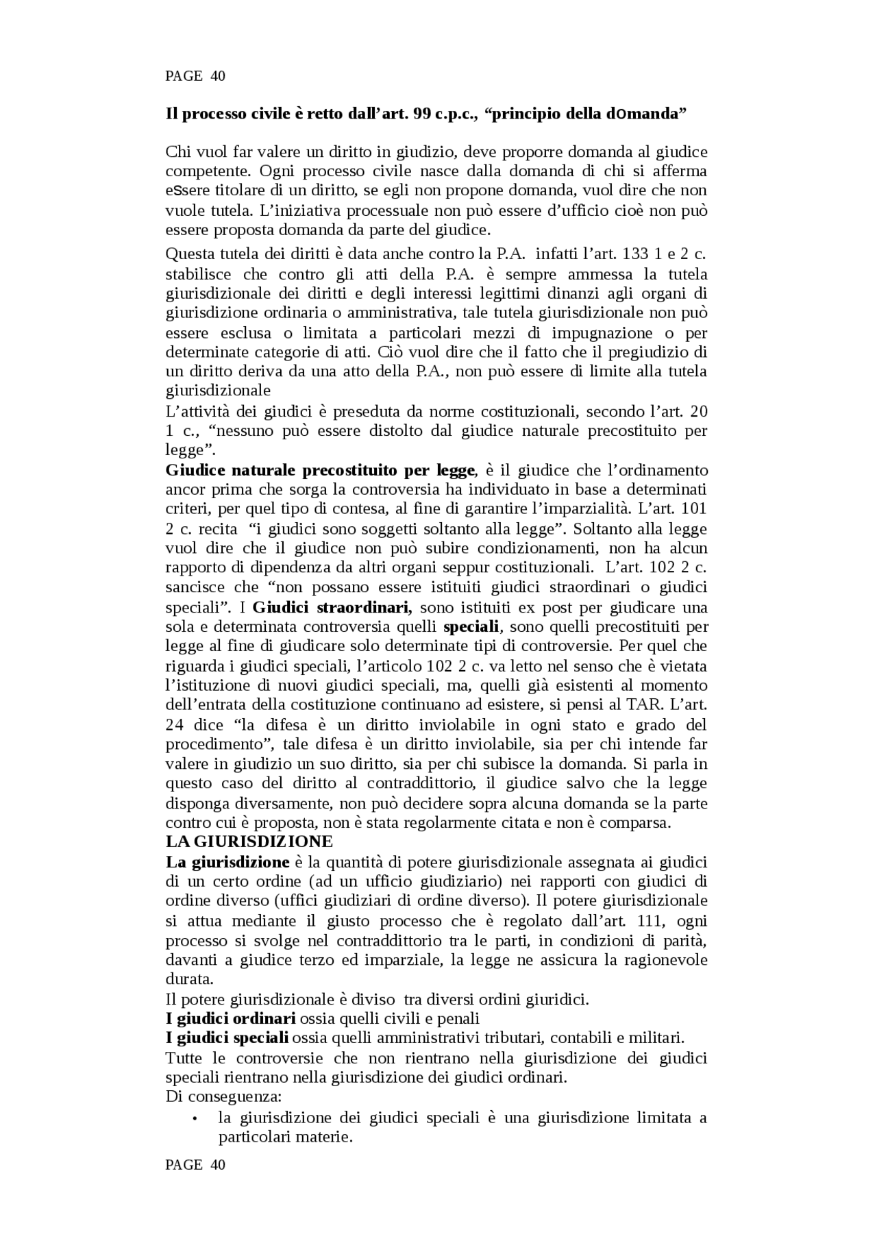 Procedura Civile Riassunto Docsity