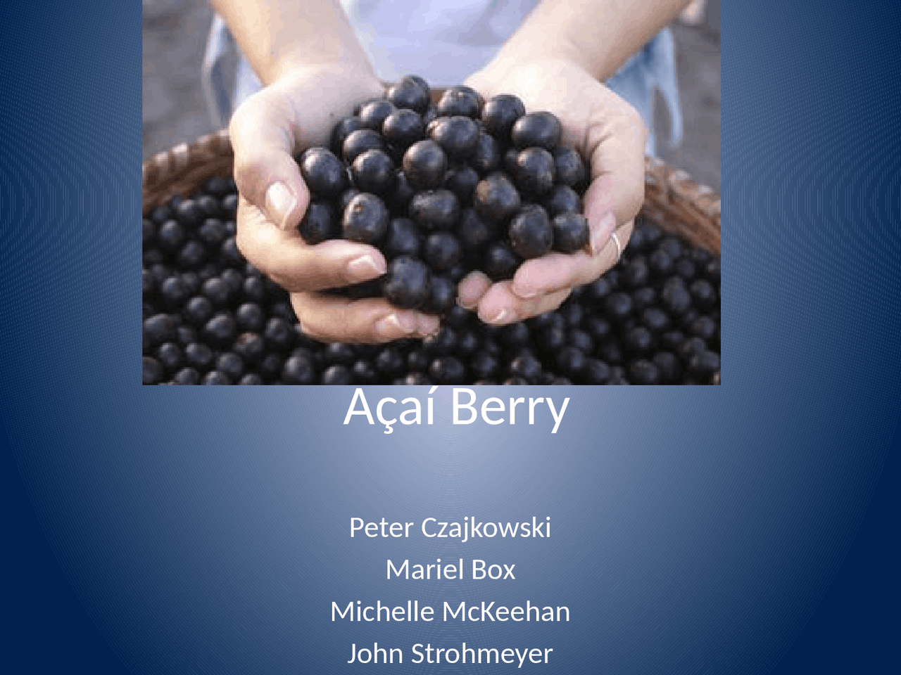 Acai Berry Introduction Of Fruit Crops Lecture Slides Hort 3020