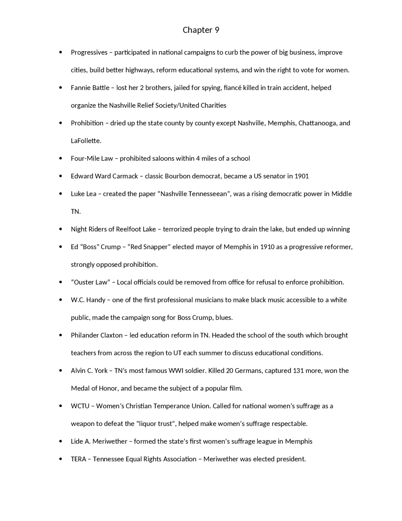 Progressive Era and Women's Suffrage in Tennessee: Pivotal Figures and ...