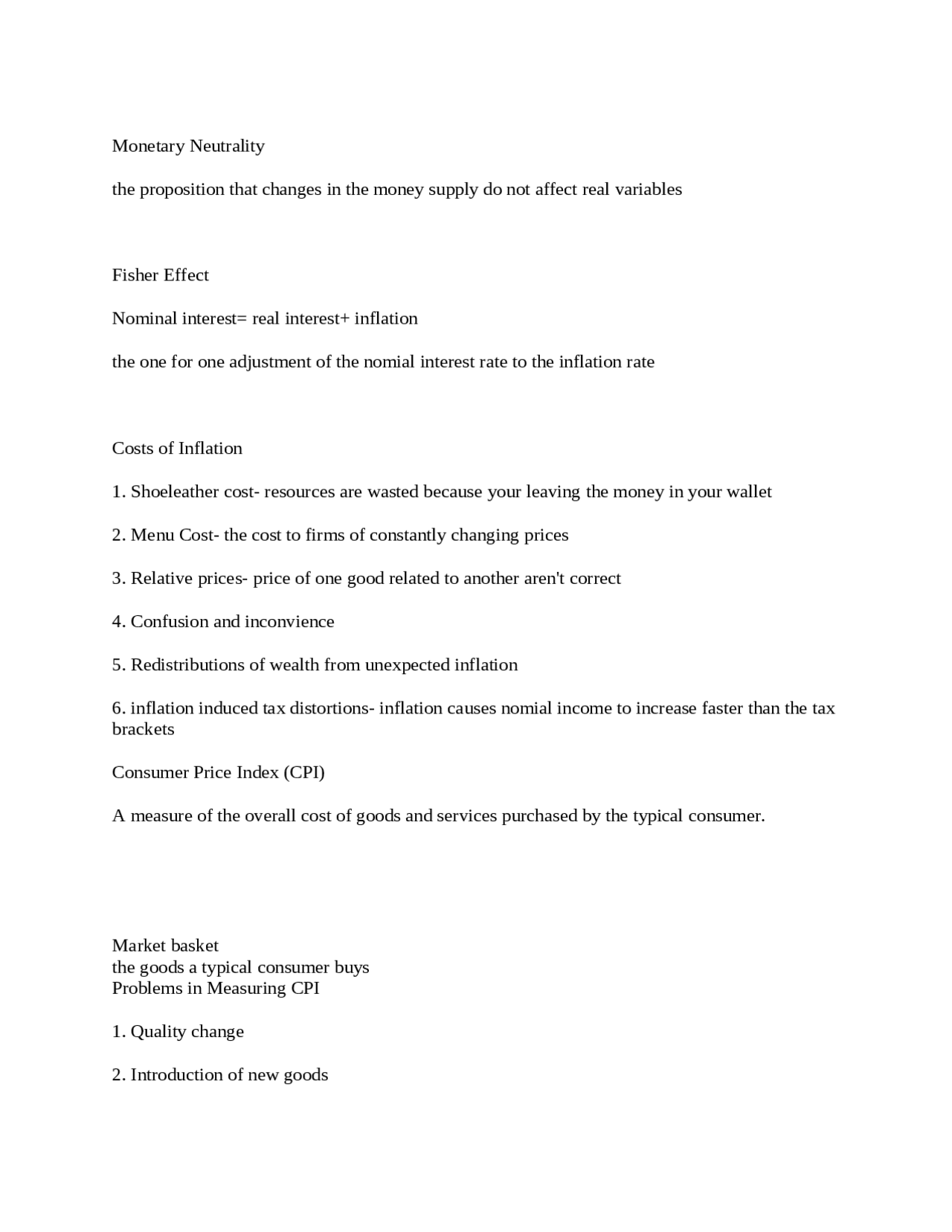 Monetary Neutrality, Fisher Effect - Principles of Macroeconomics ...