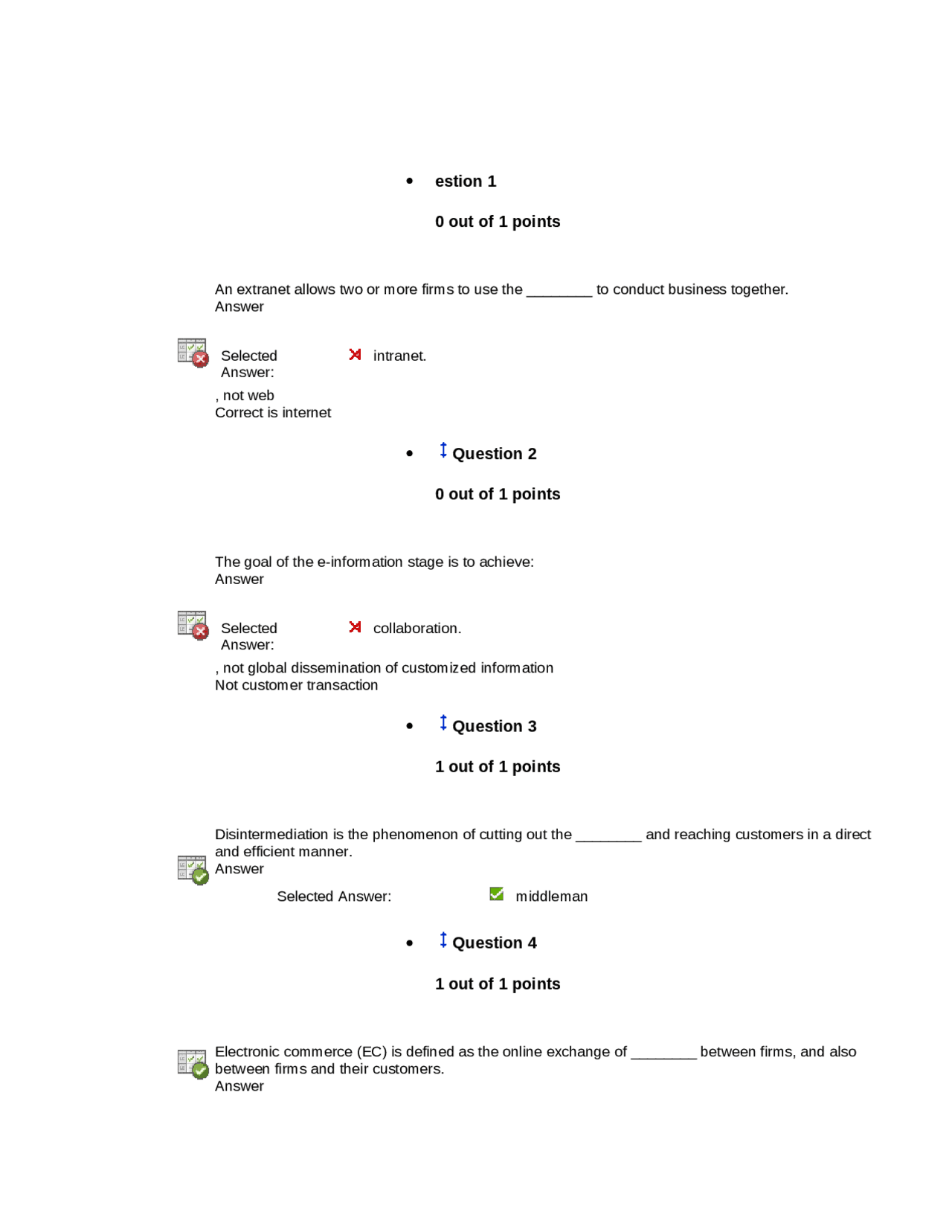 Quiz 1 Solved Questions - Management Information Systems | CIS 310 ...