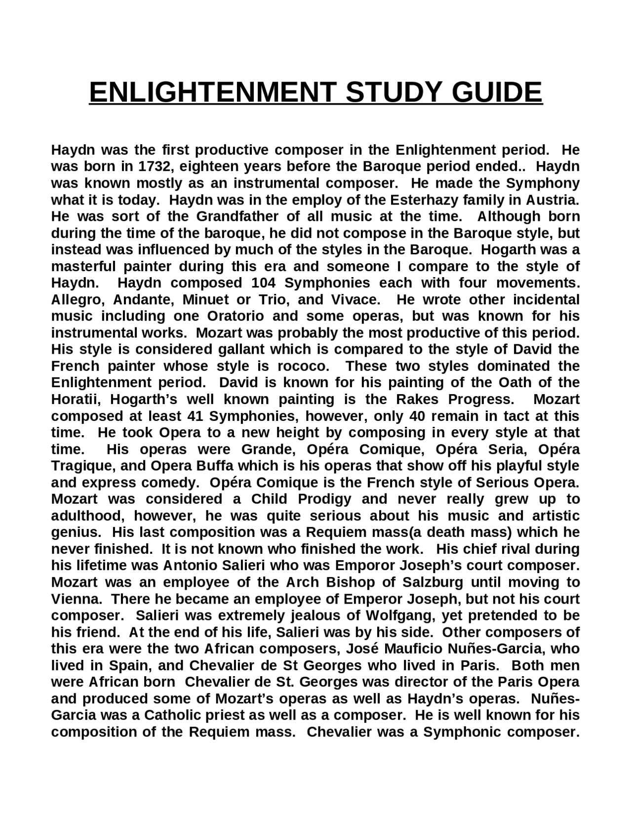 Exam 3 Study Guide - Introduction to Fine Arts | MU 2313 - Docsity