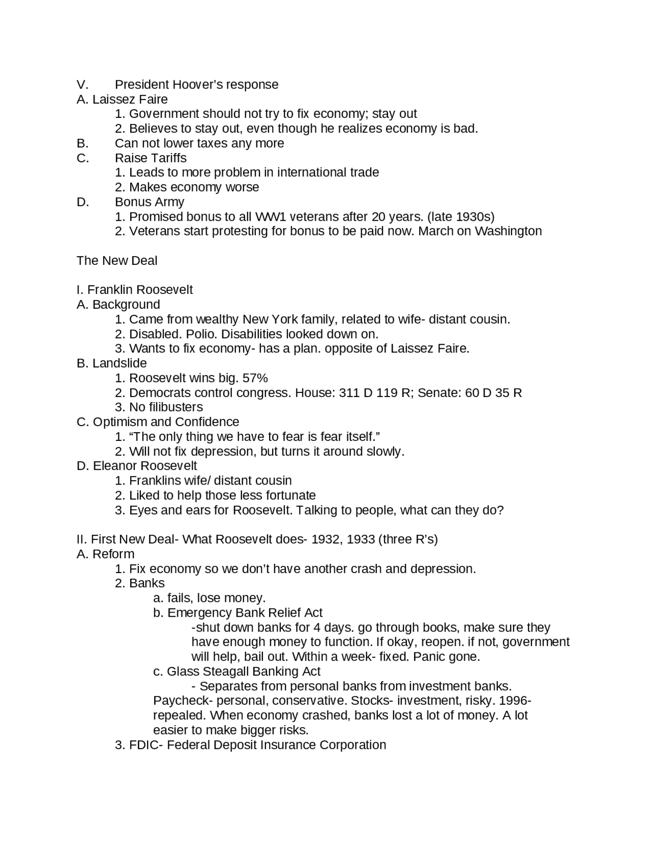 Hoover vs. Roosevelt: New Deal's Approaches - Prof. Philippa Holloway ...