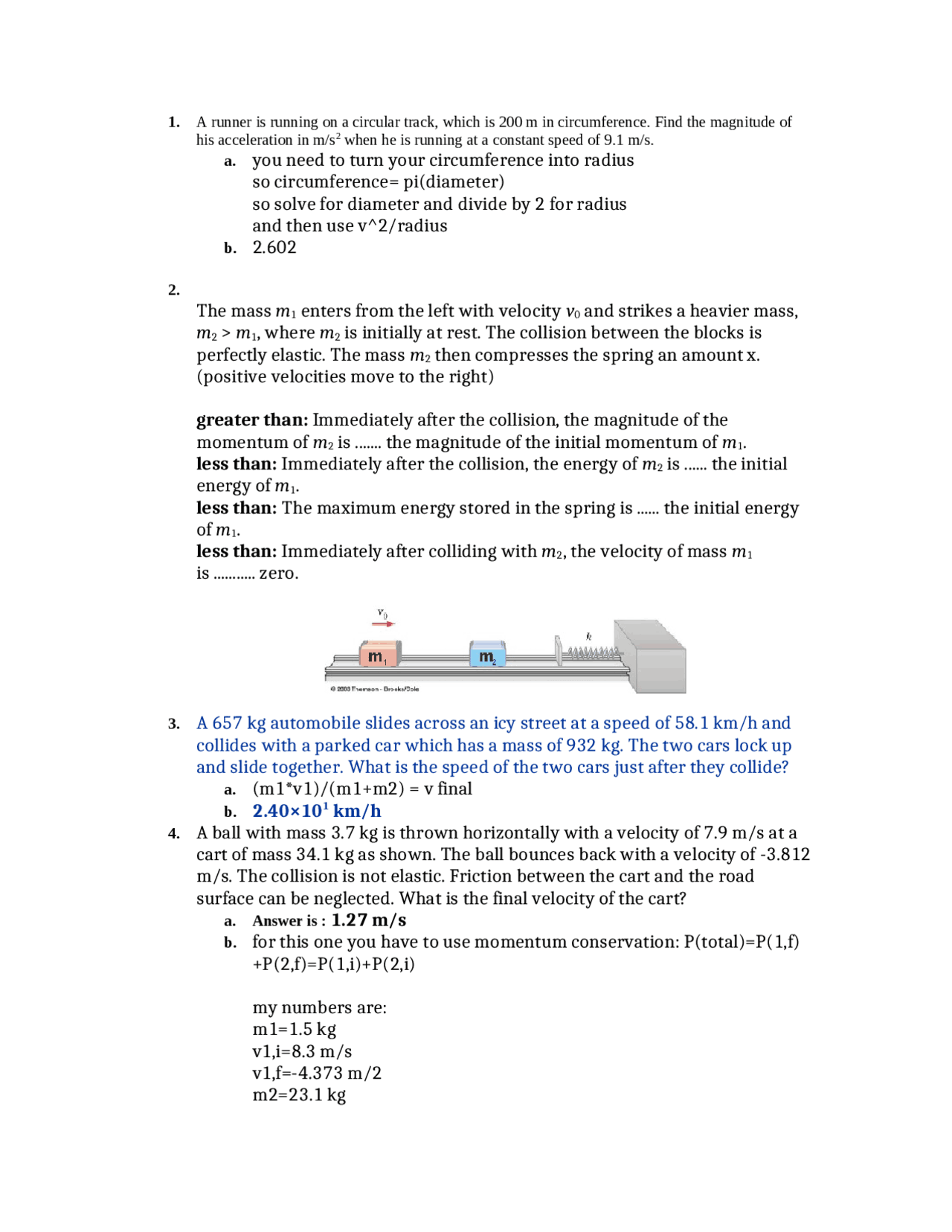 Midterm Exam for Study Guide - Introductory Physics I | PHY 231 | Exams ...