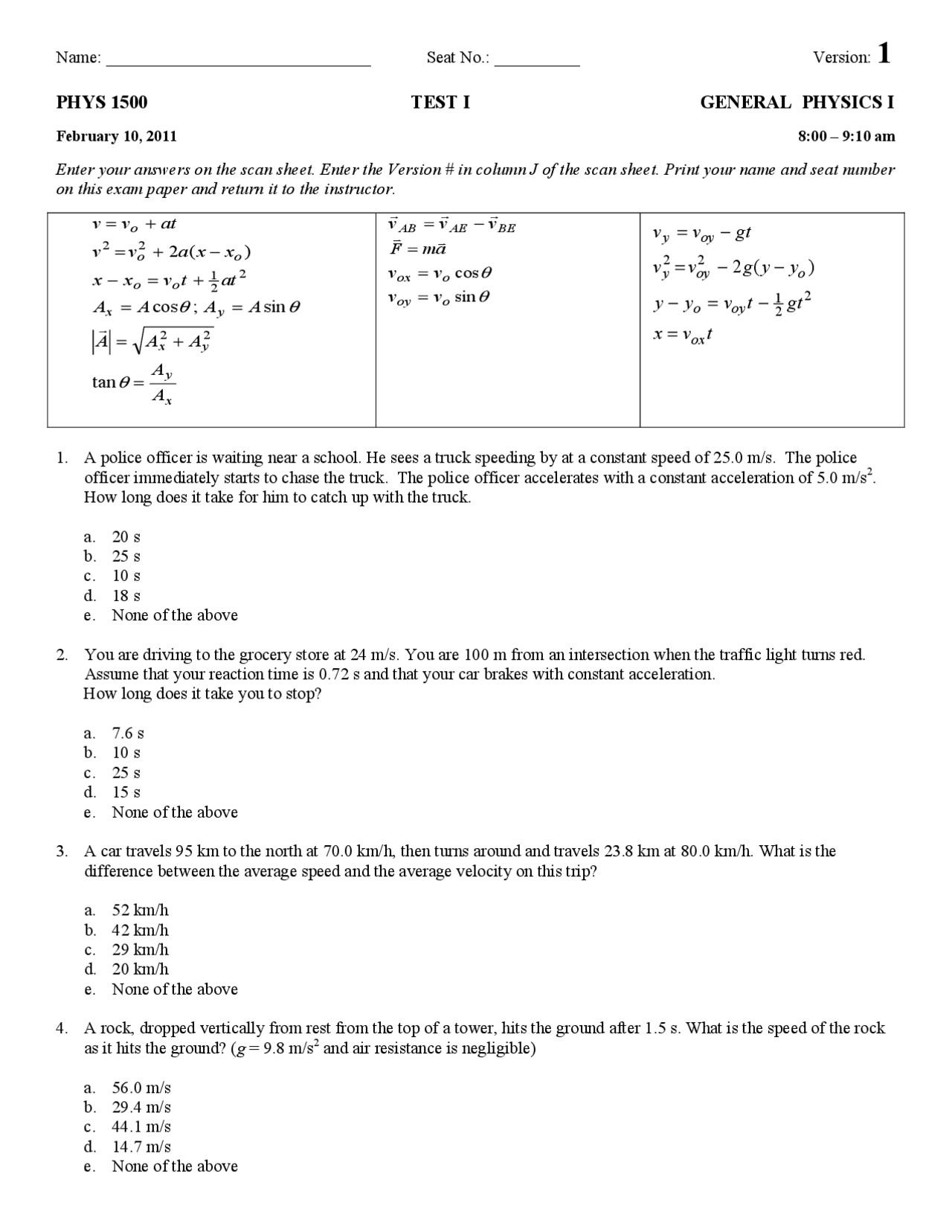 10 Solved Problems On Statistics And Biological Health Science Exam 1