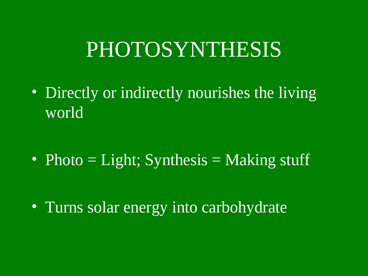 Principles Of Biology Lecture Slides On Photosynthesis Bys 119