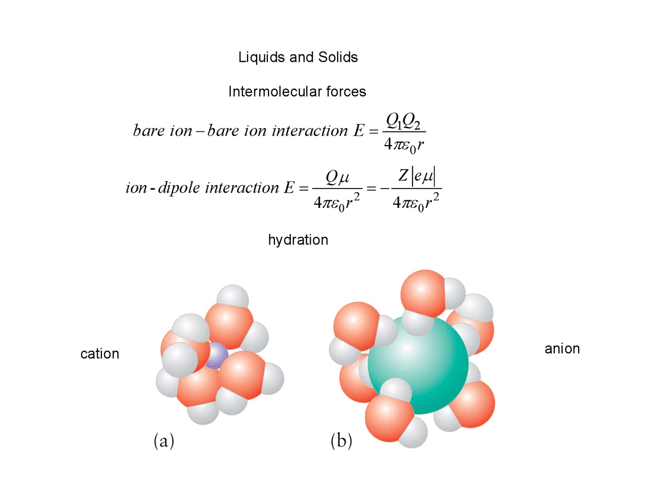 Ion Dipole Interactions in the Intermolecular Forces | CEM 181H - Docsity