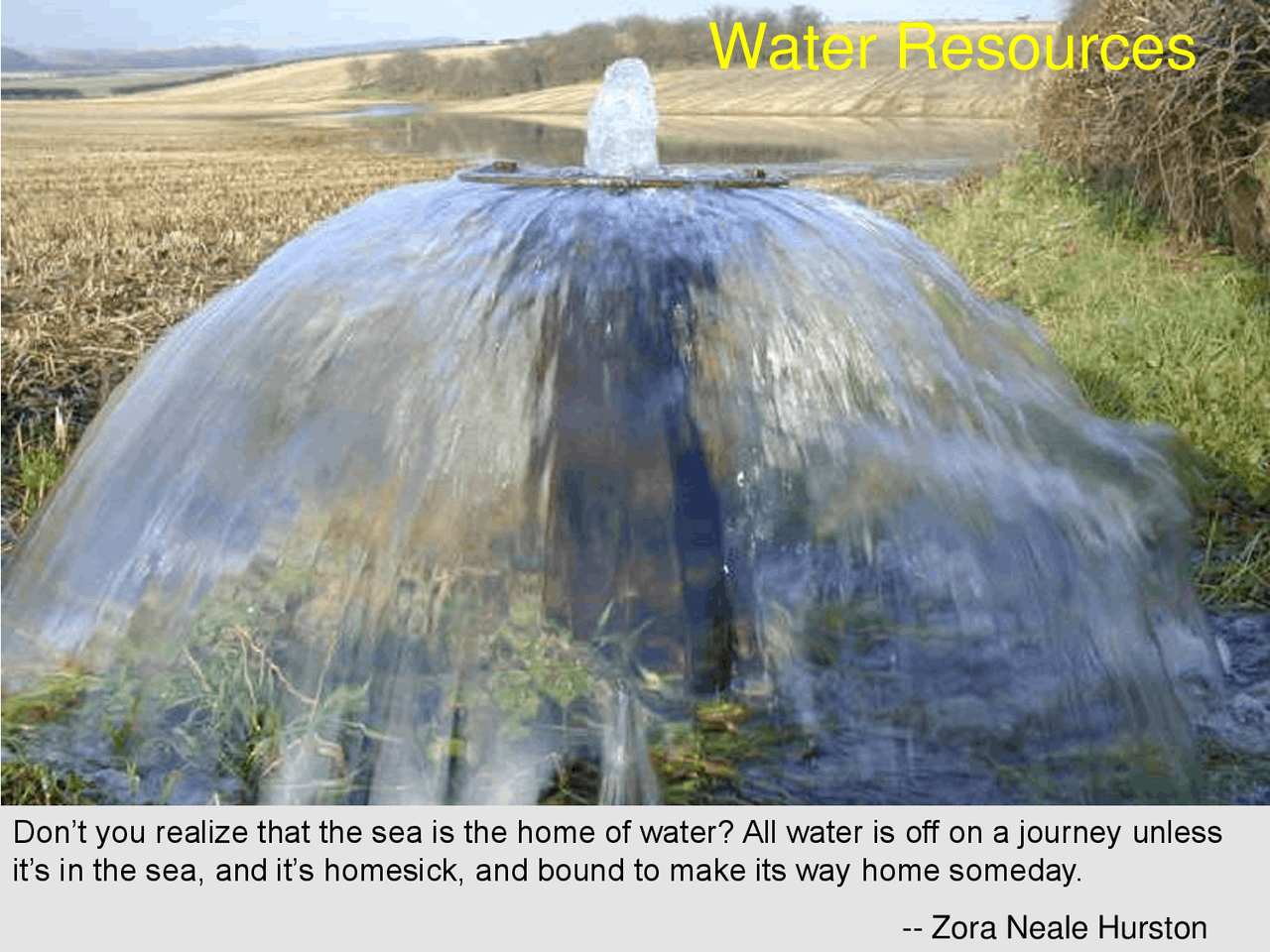 Water Resources Lecture Slides Geol 120 Docsity