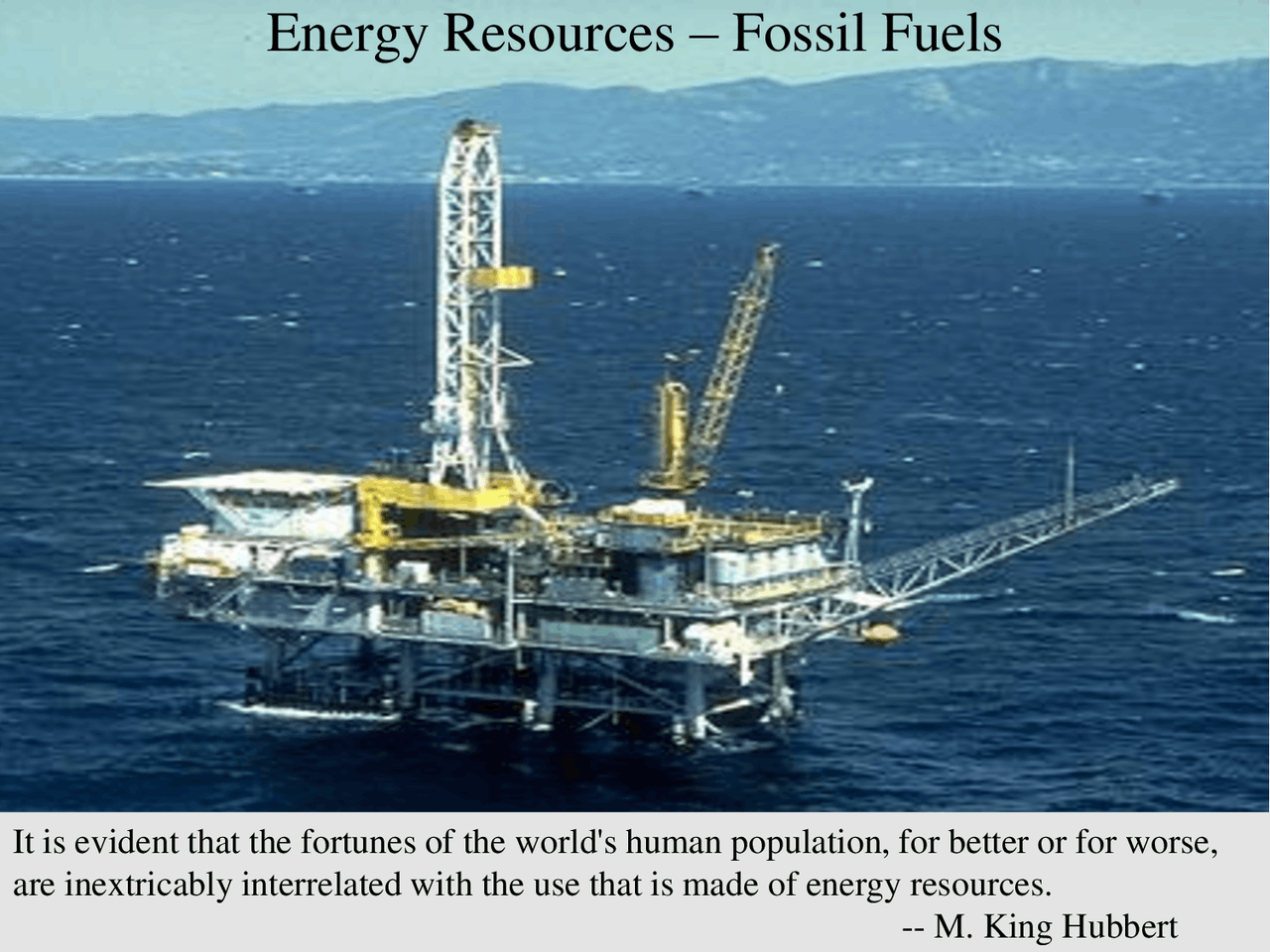 Energy Resources Fossil Fuels Lecture Slides Geol 120 Docsity