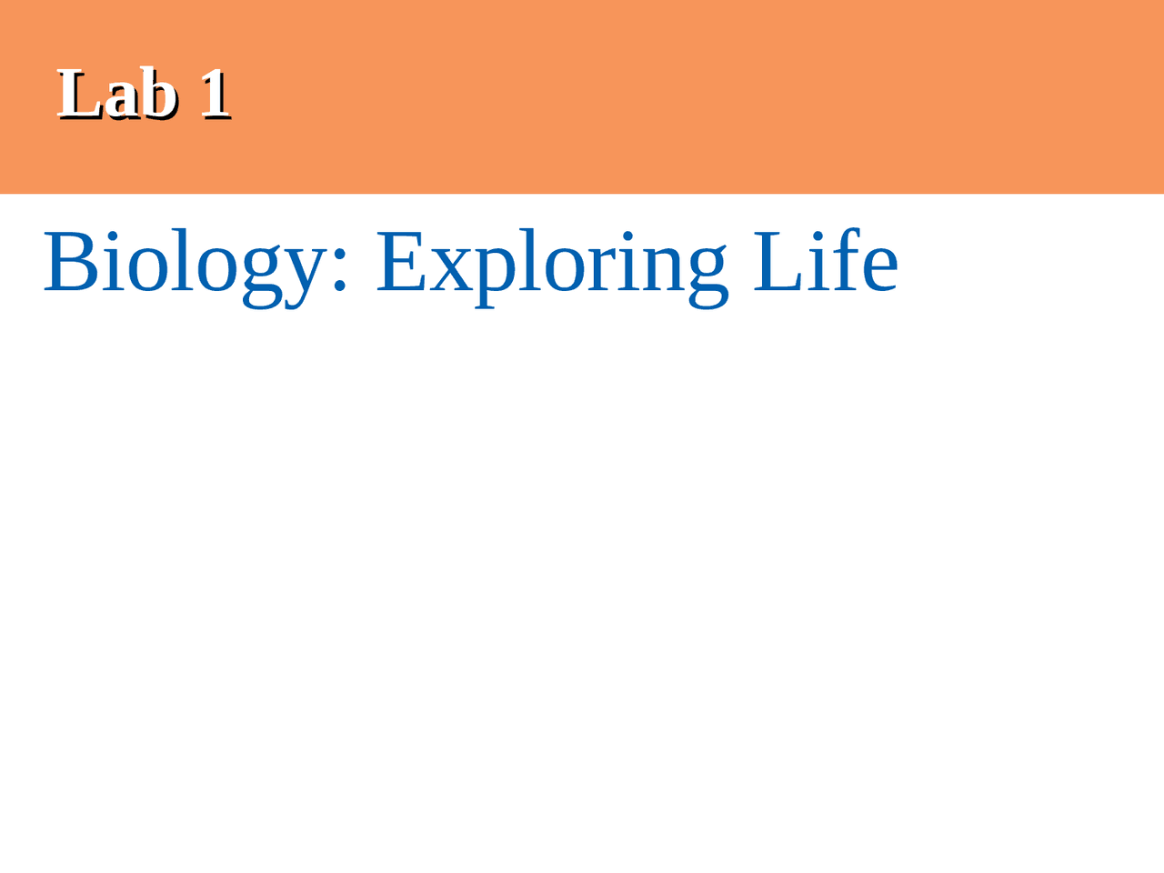 Exploring Life Biology For Sciences Major Ii Lecture Slides Biol