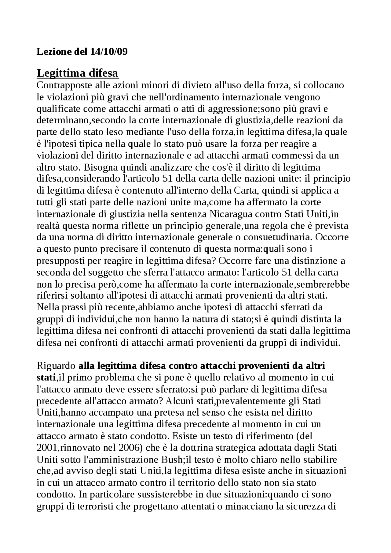 5 Lezione V , Sbobinatura diritto Internazionale Università di Torino ...
