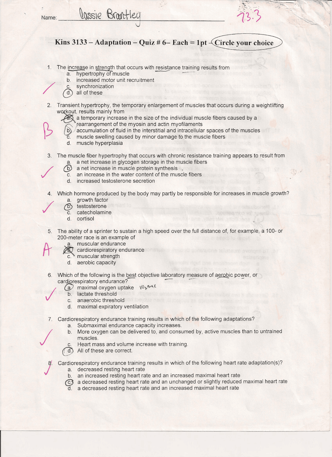 Resolution of Quiz 6 - Multiple Choice Test on Therapeutic Modalities ...