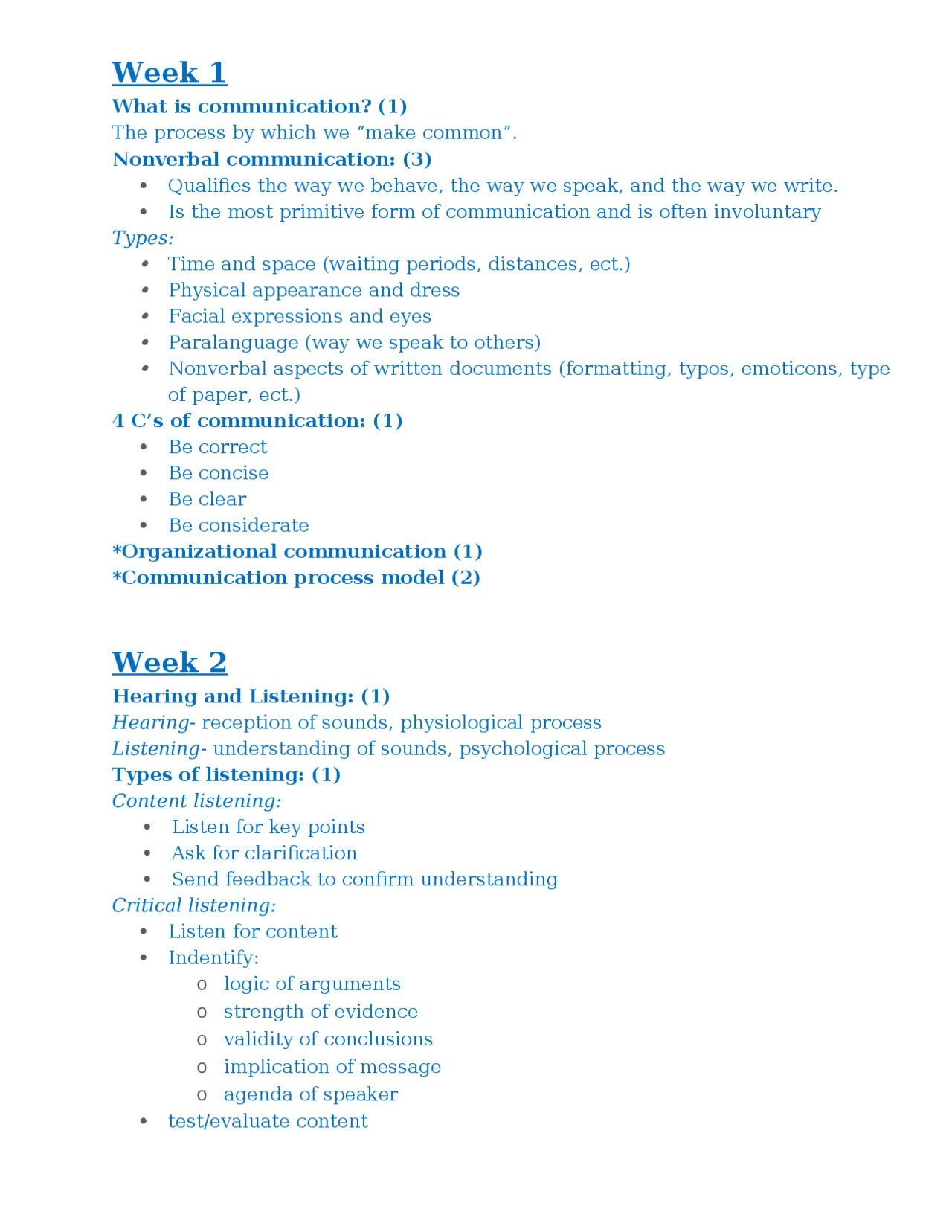 What is Communication - Notes on Communicating in Business | MGMT 3330 ...