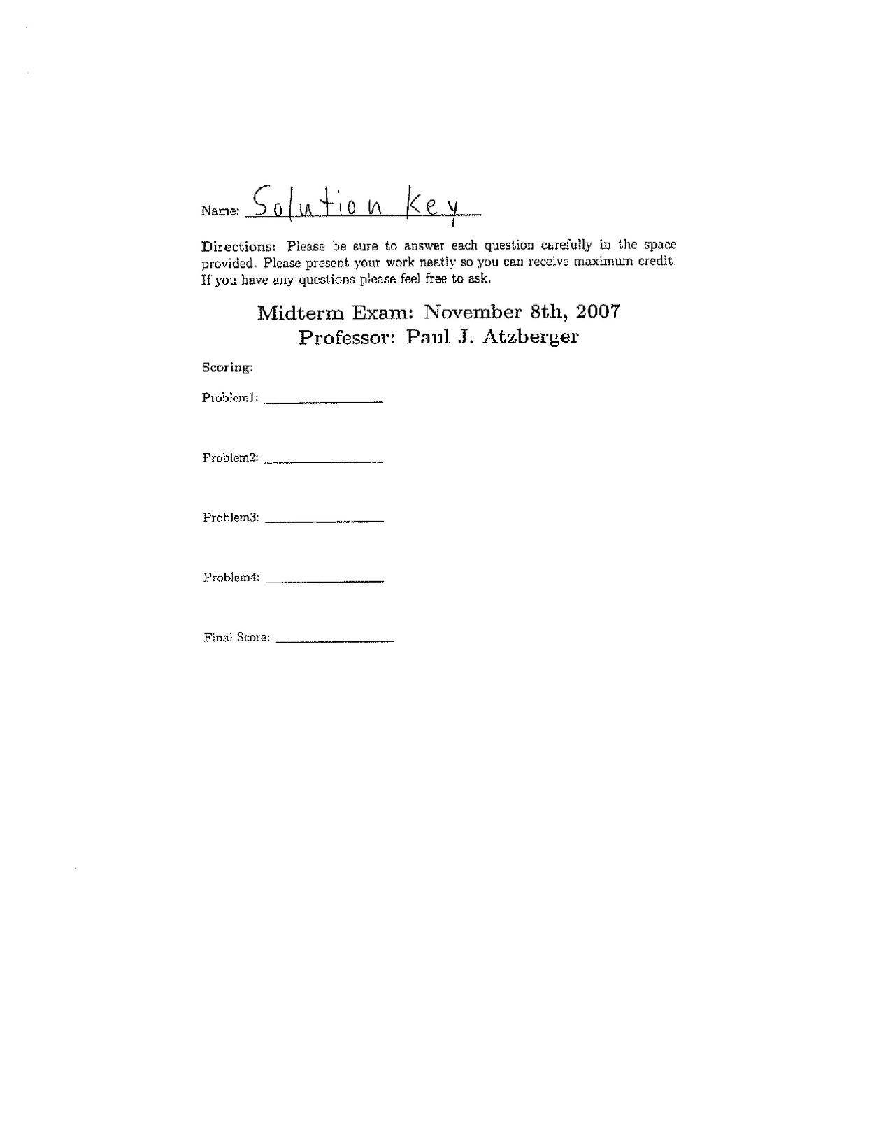 4 Problems On Introduction To Complex Variables With Solutions Math 122a Docsity