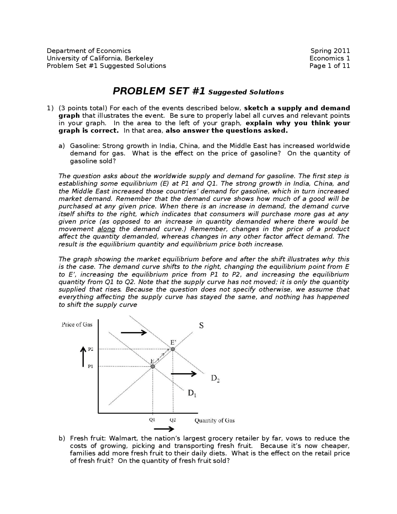 4 Solved Problems On Introduction To Economics Econ 1 Docsity