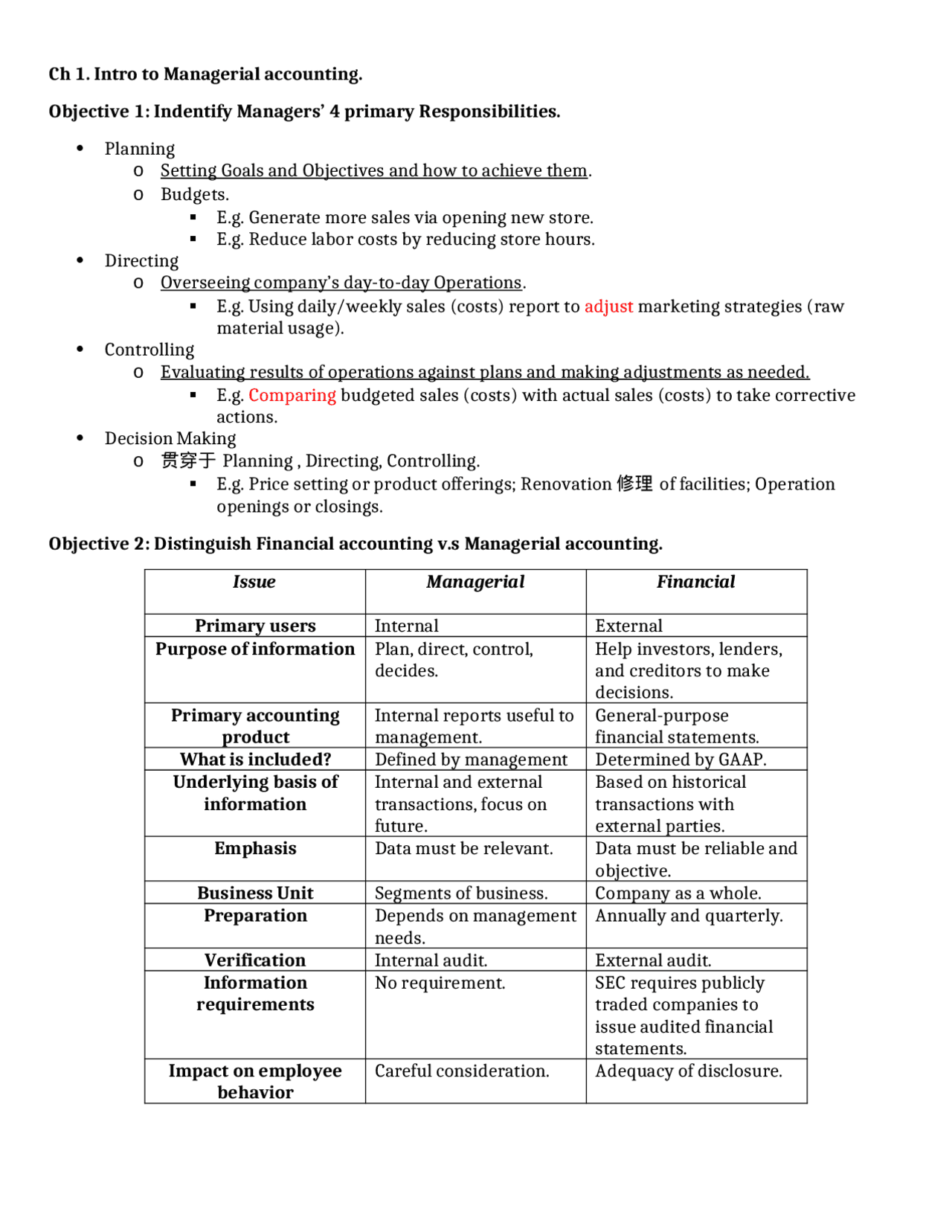 Notes For Chapter 1 Principles Accounting Ii Bmgt 221 Docsity
