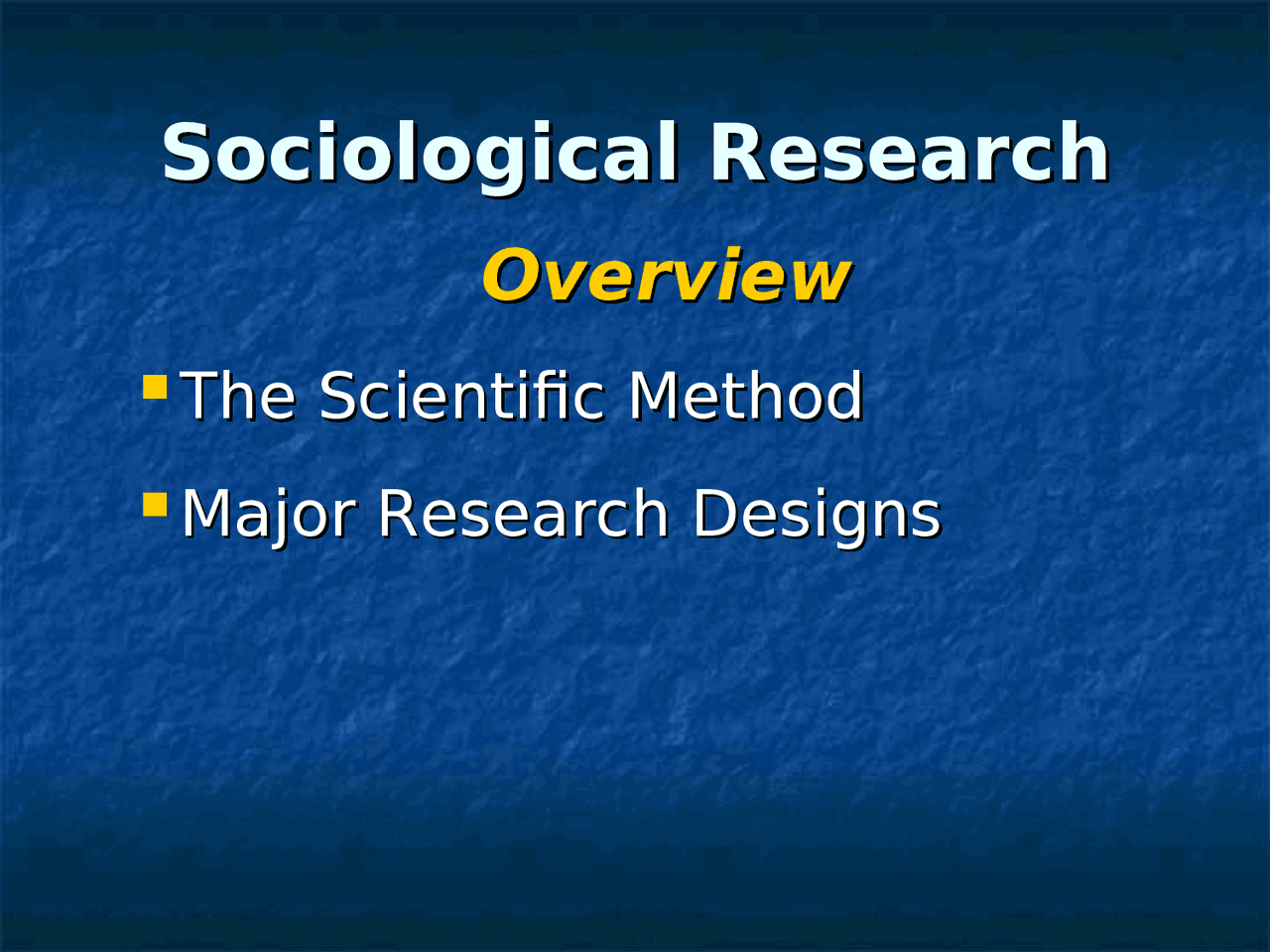 Sociological Research Lecture Slides Socl 2001 Docsity