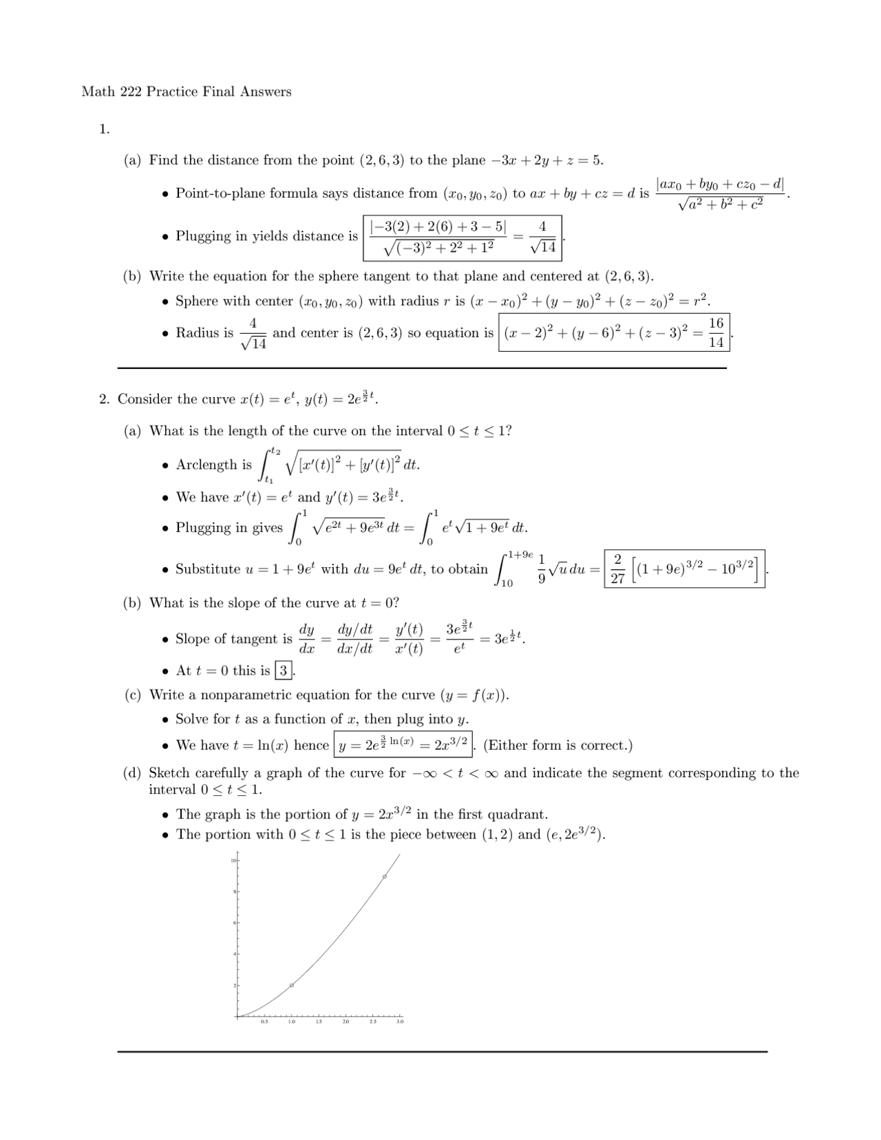 Solved Questions with Solutions on Nonparametric Equation - Final Exam | MATH 222 - Docsity