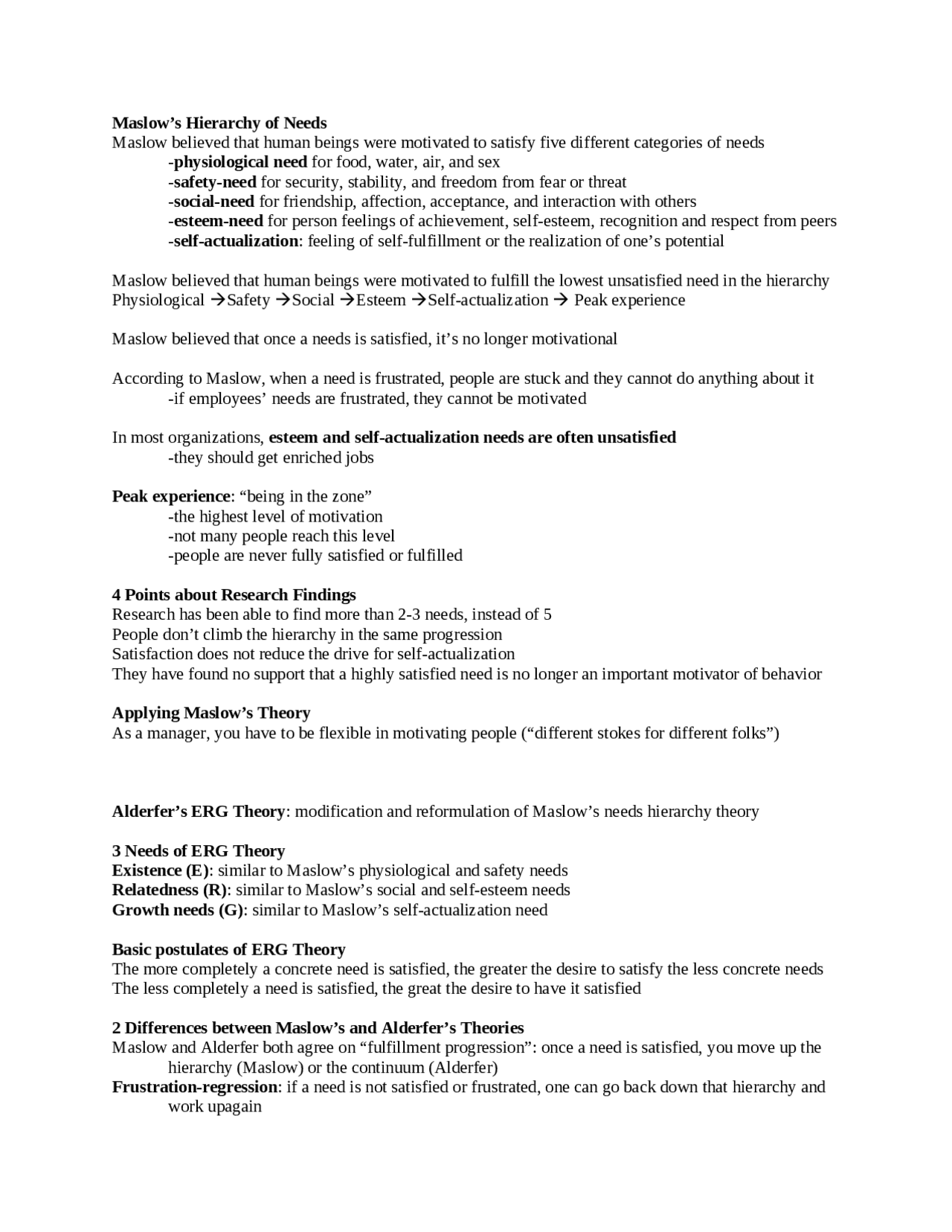 Study Guide for Final Exam on Principle of Management | MGT 3200 - Docsity