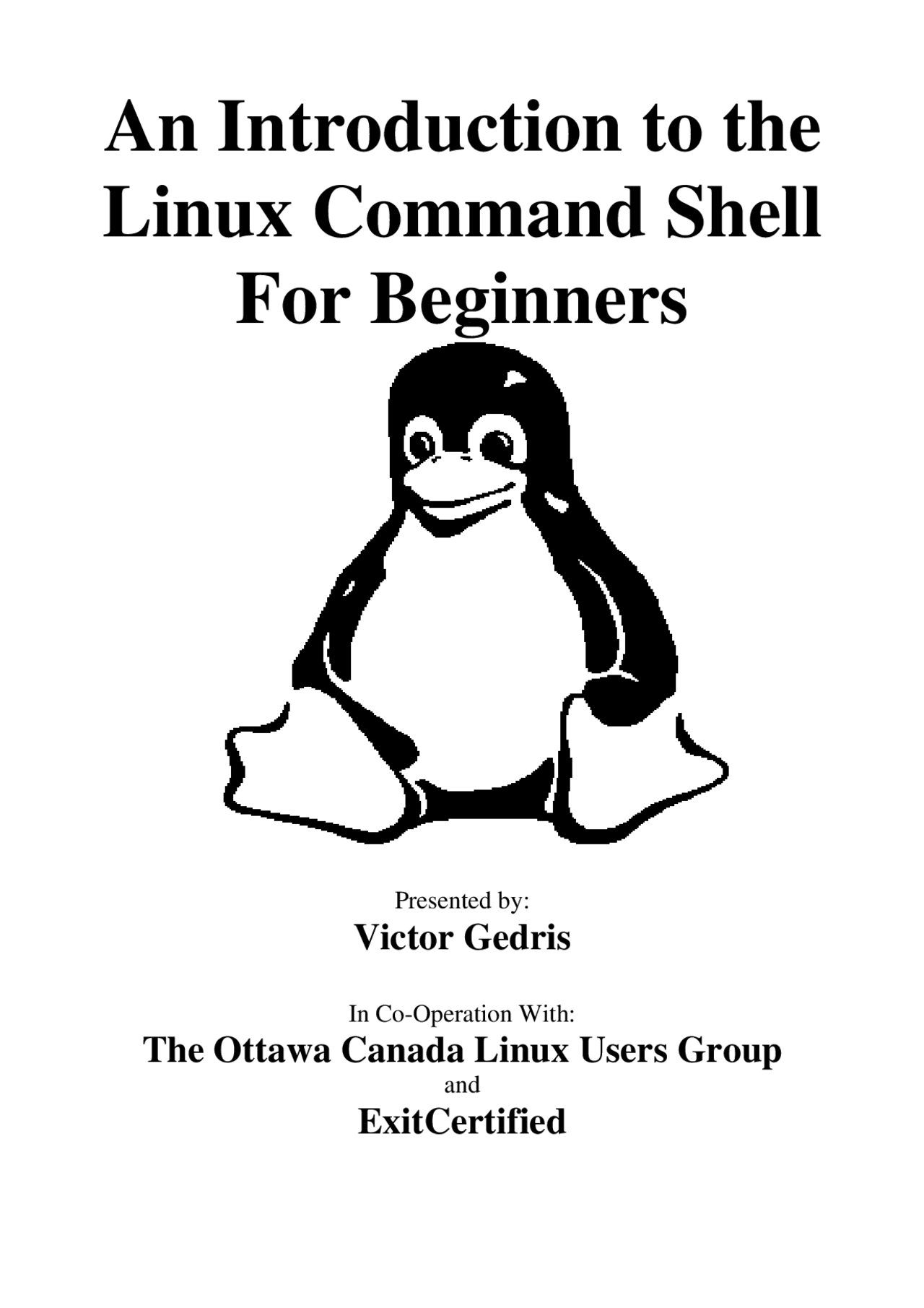 Linux Operating System Command Shell - Electrical Circuits I | ELET 1300 - Docsity