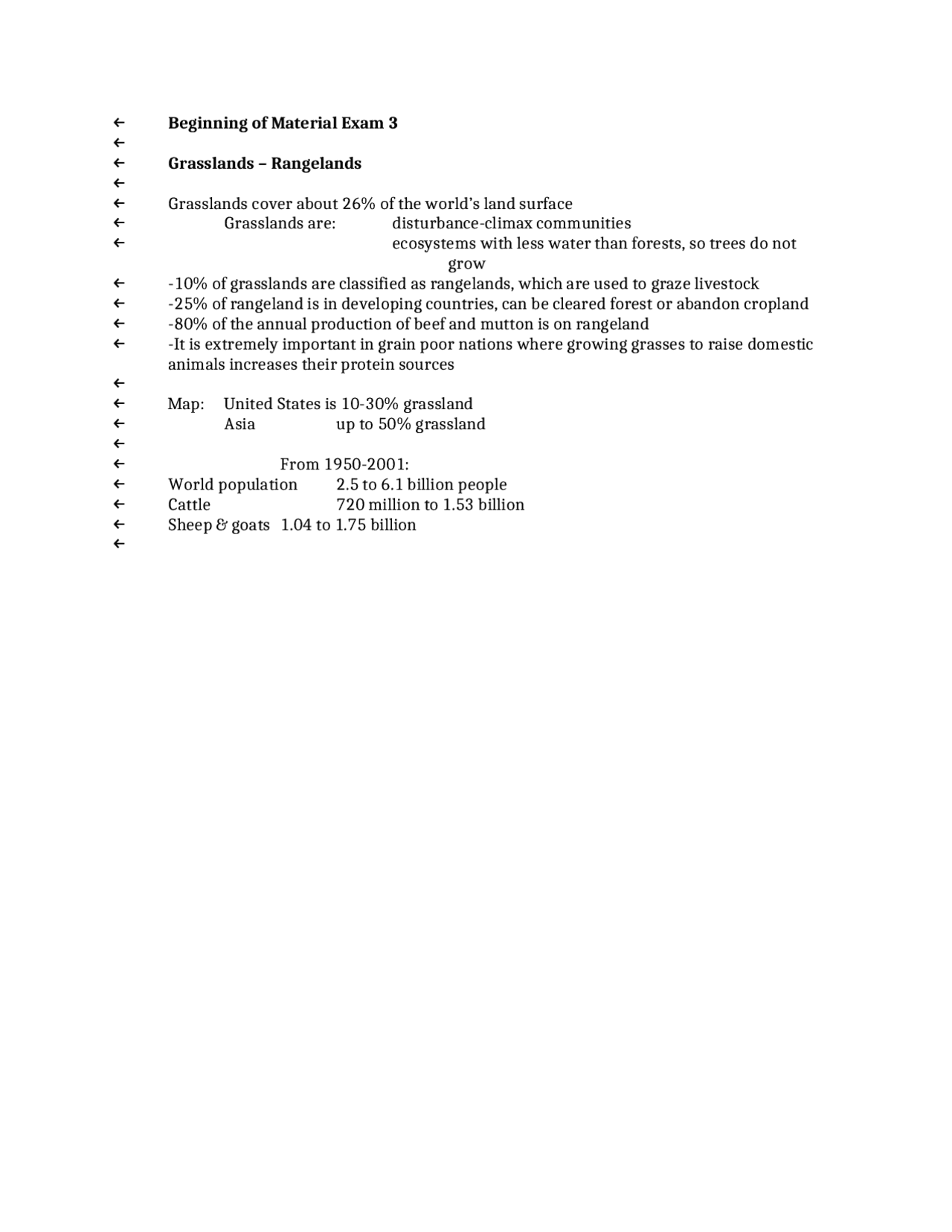 Exam 3 For Beginning Of Material Natural Resource Conservation Rnr
