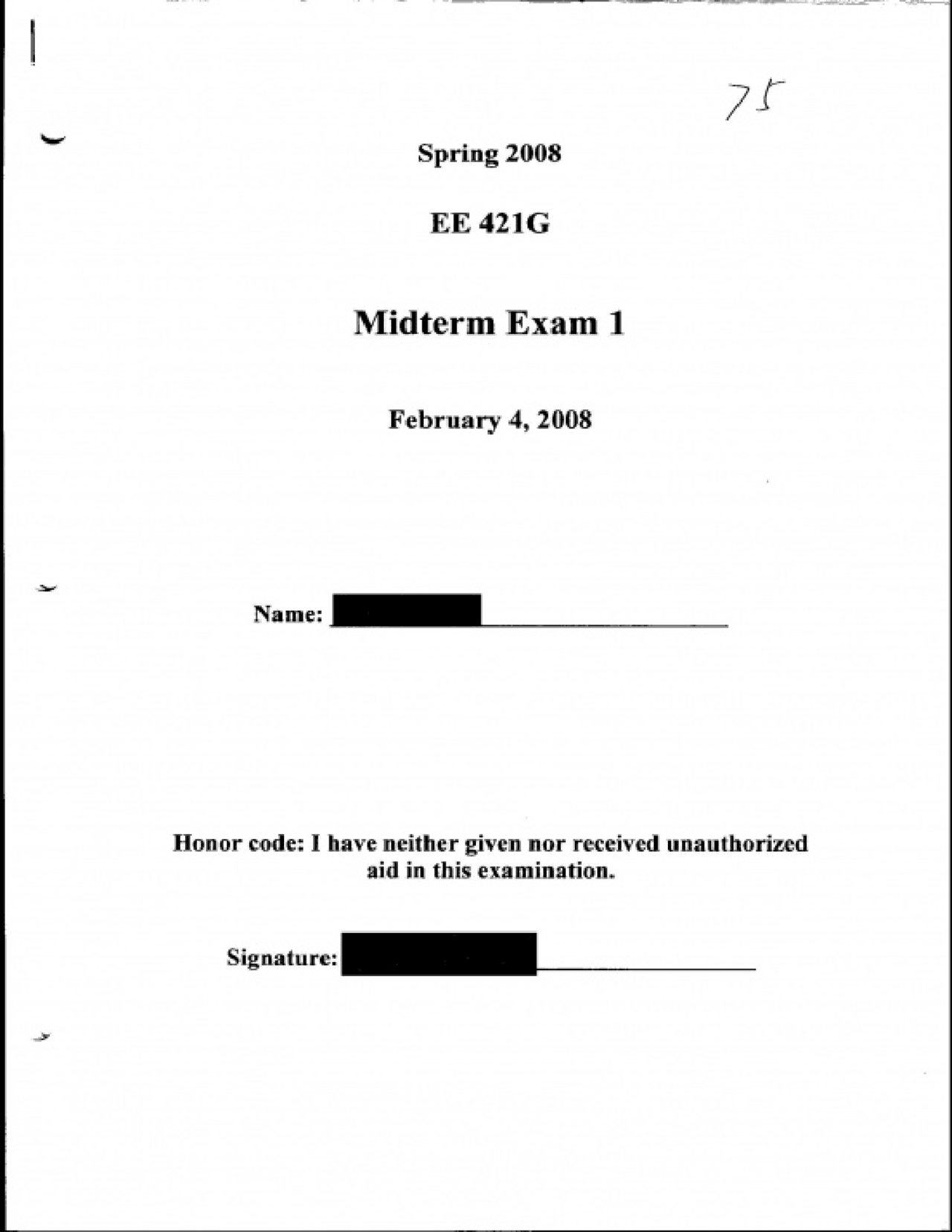 5 Solved Problems On Signals And Systems Midterm Exam Ee 421g Docsity