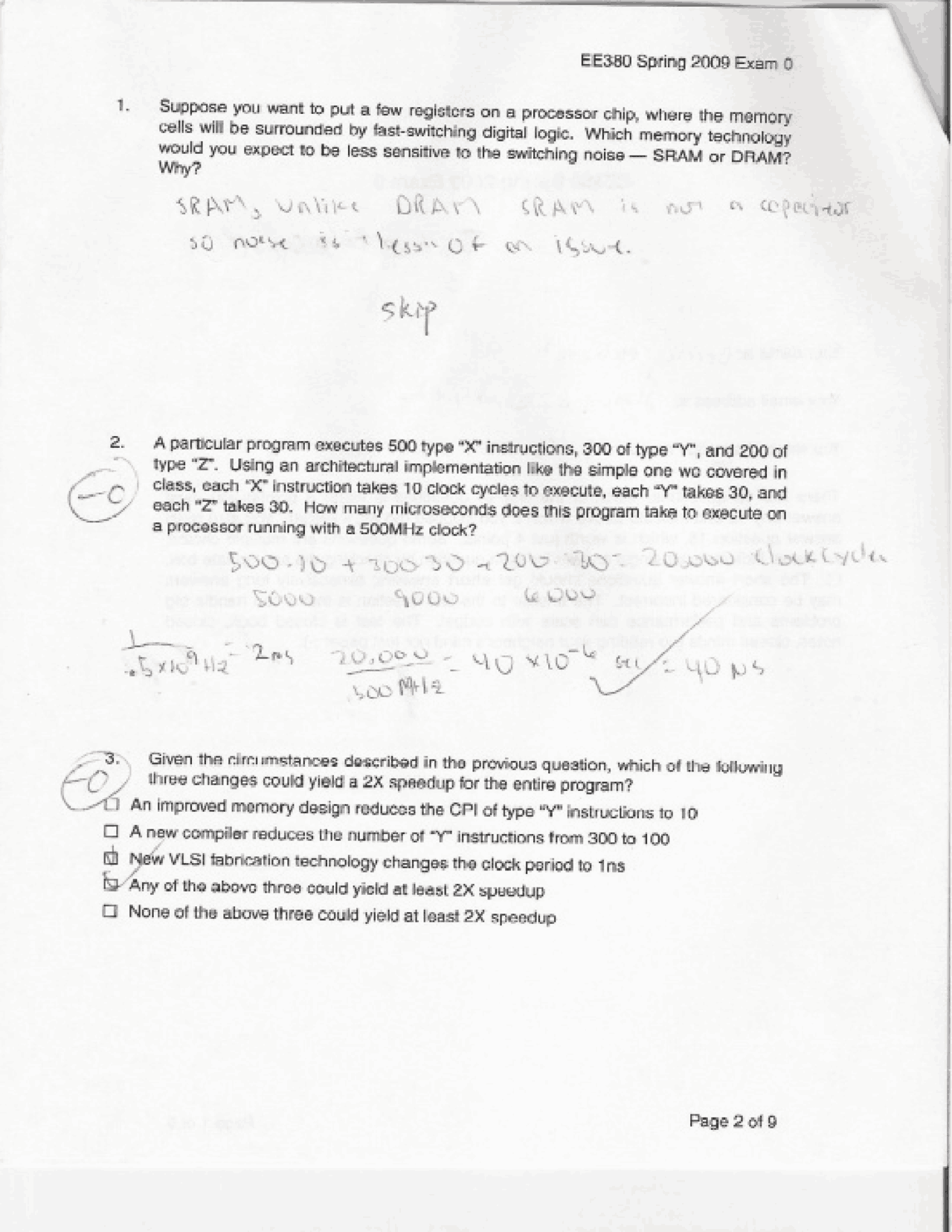 15 Solved Problems On Microcomputer Organization Test 1 Ee 380