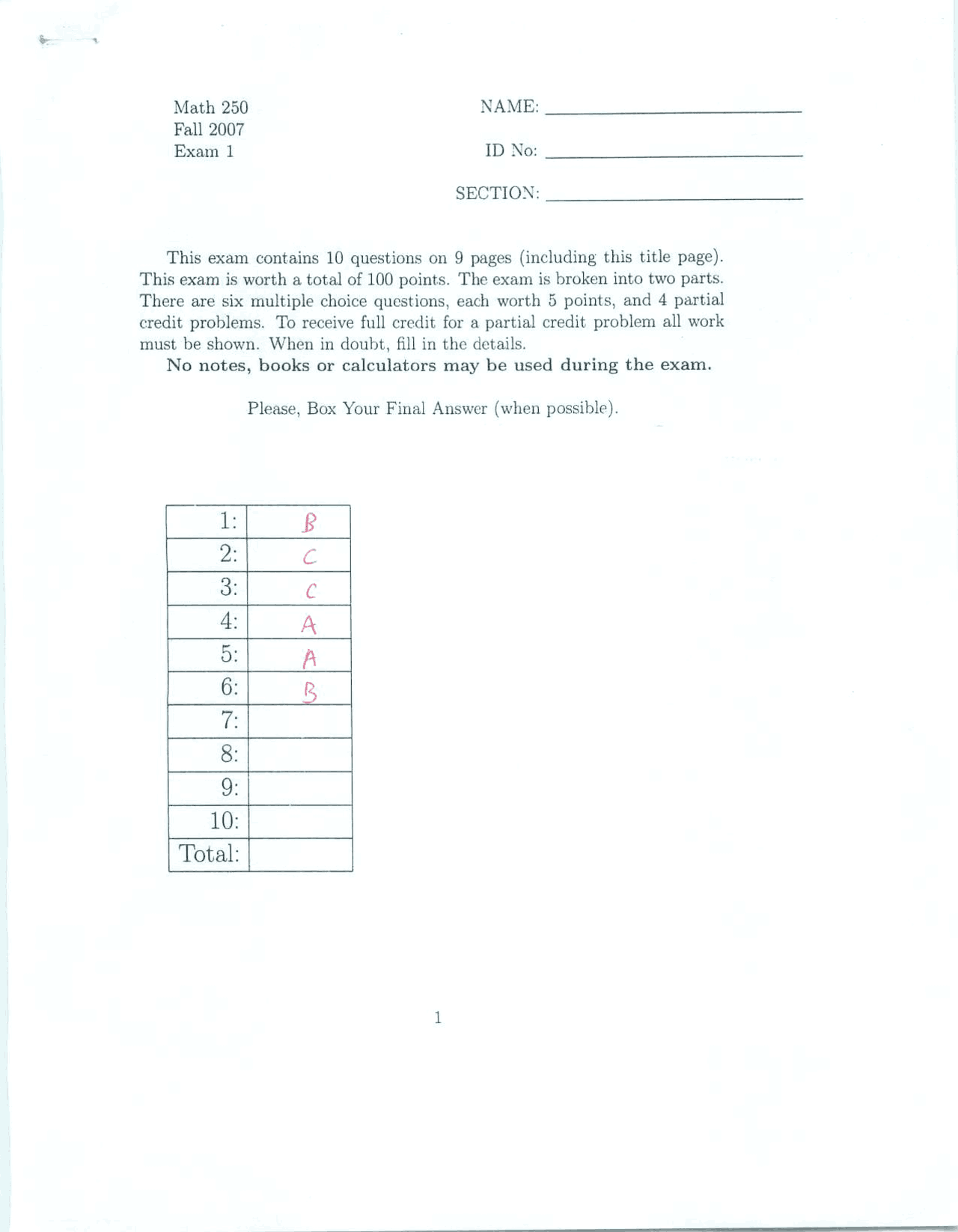 Solved Multiple Choice Questions Ordinary Differential Equations