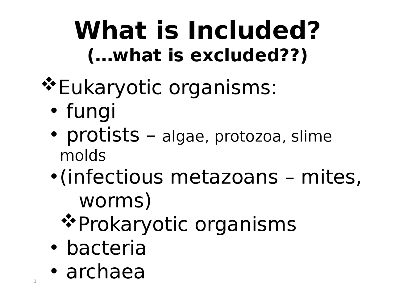 Eukaryotic Organisms And Prokaryotic Slides Bisc 300 Docsity