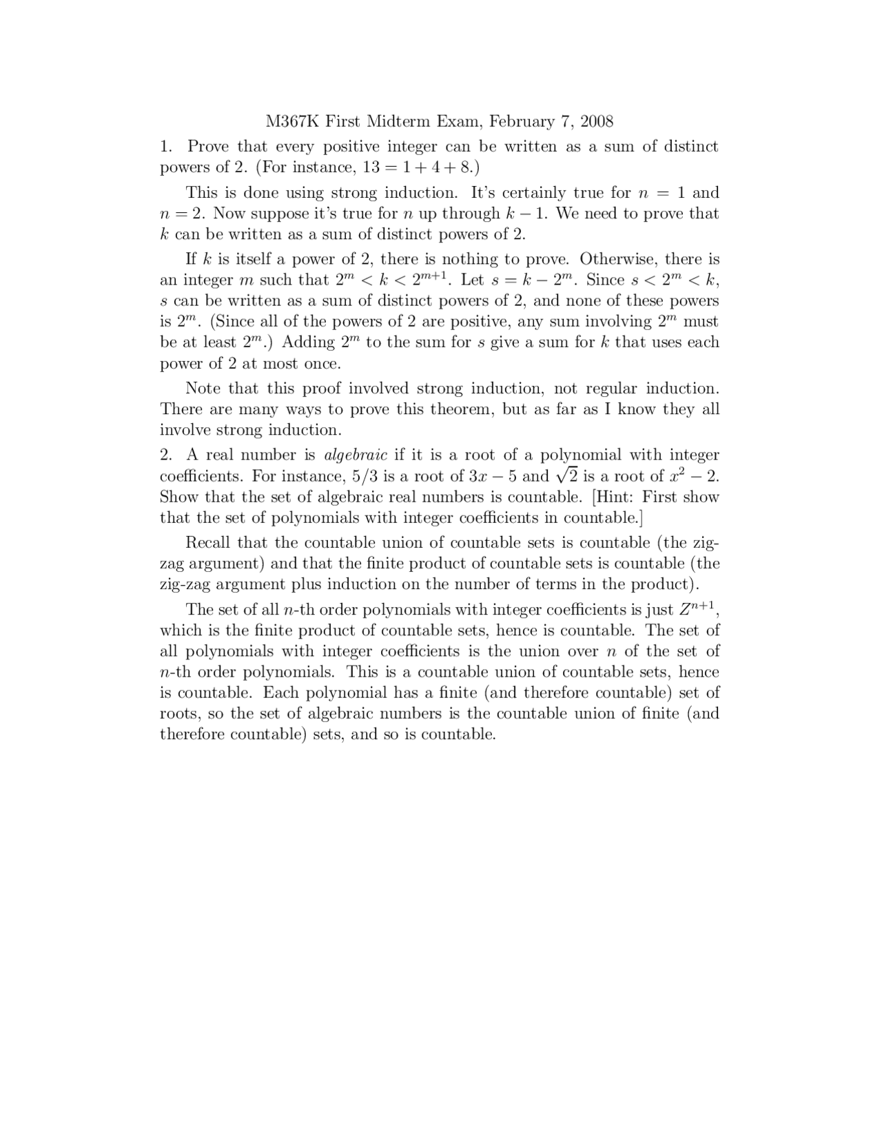 3 Questions Of Topology I Midterm Exam 1 M 367k Exams Topology