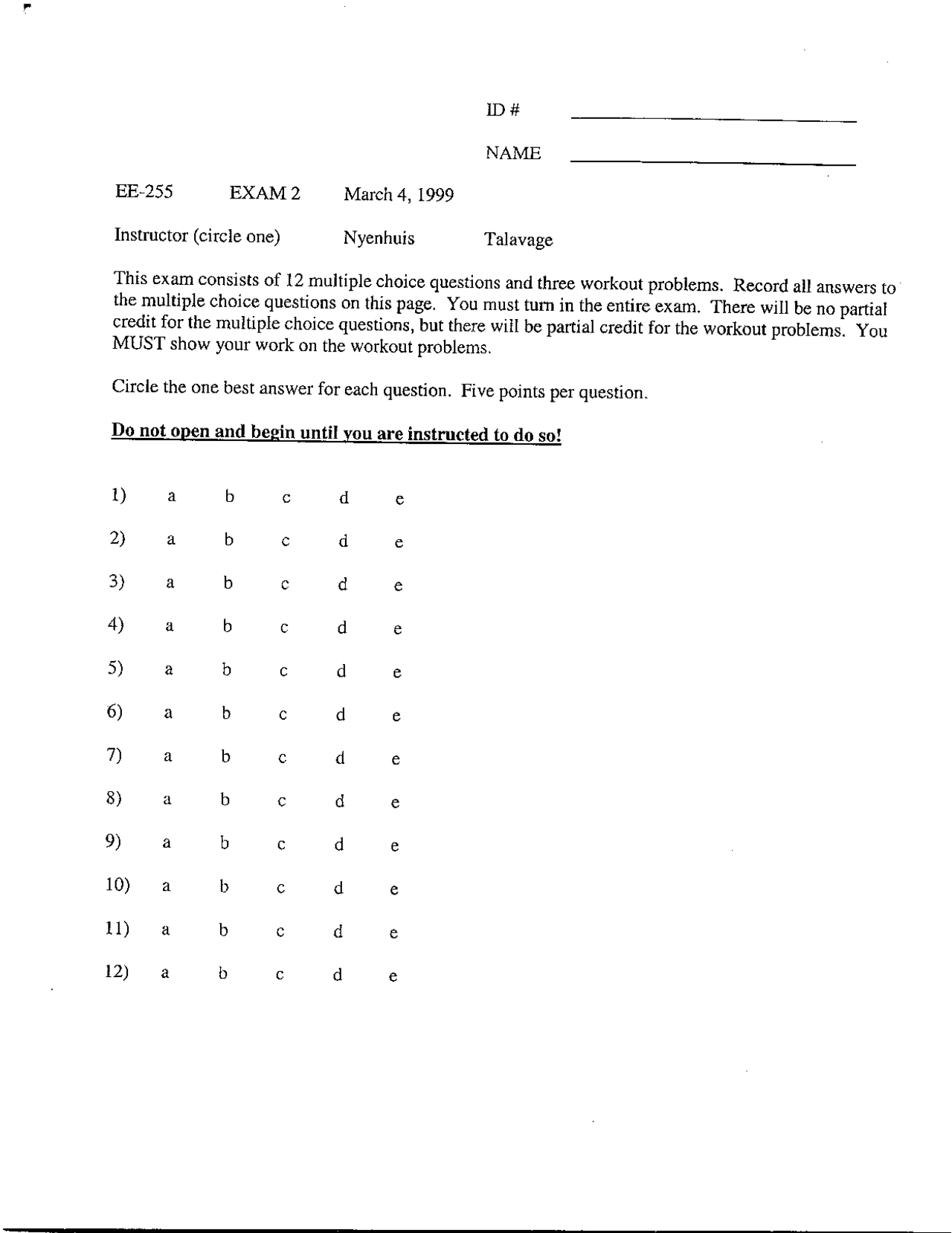 15 Questions Of Electronic Analysis And Design Exam 2 Ece 25500