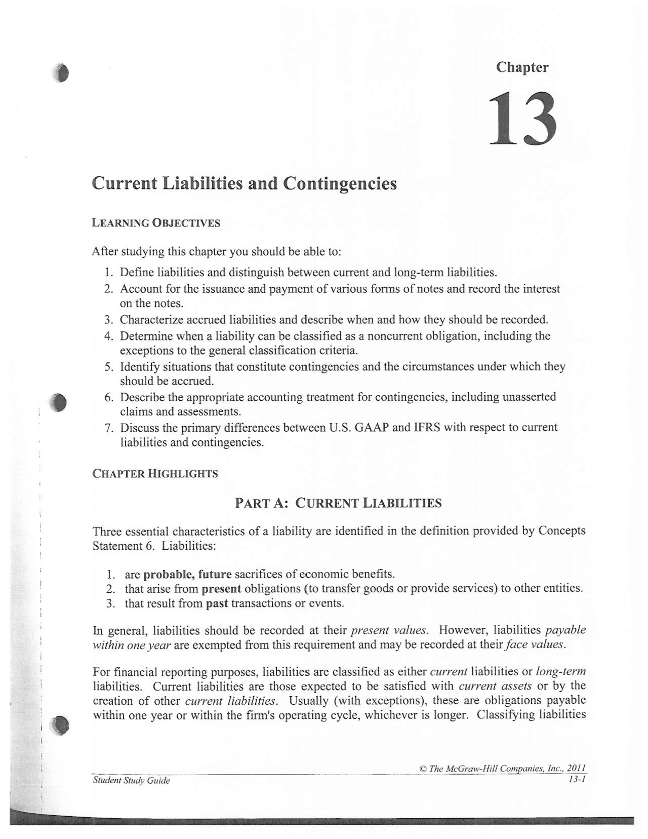 Current Liabilities And Contingencies Lecture Notes Busstat 207