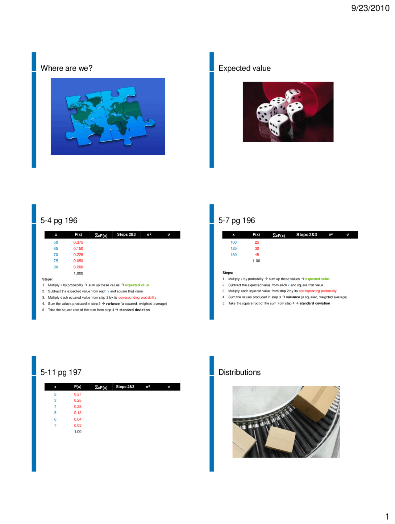 Binomial Distribution Poisson Distribution Lecture Notes Busstat
