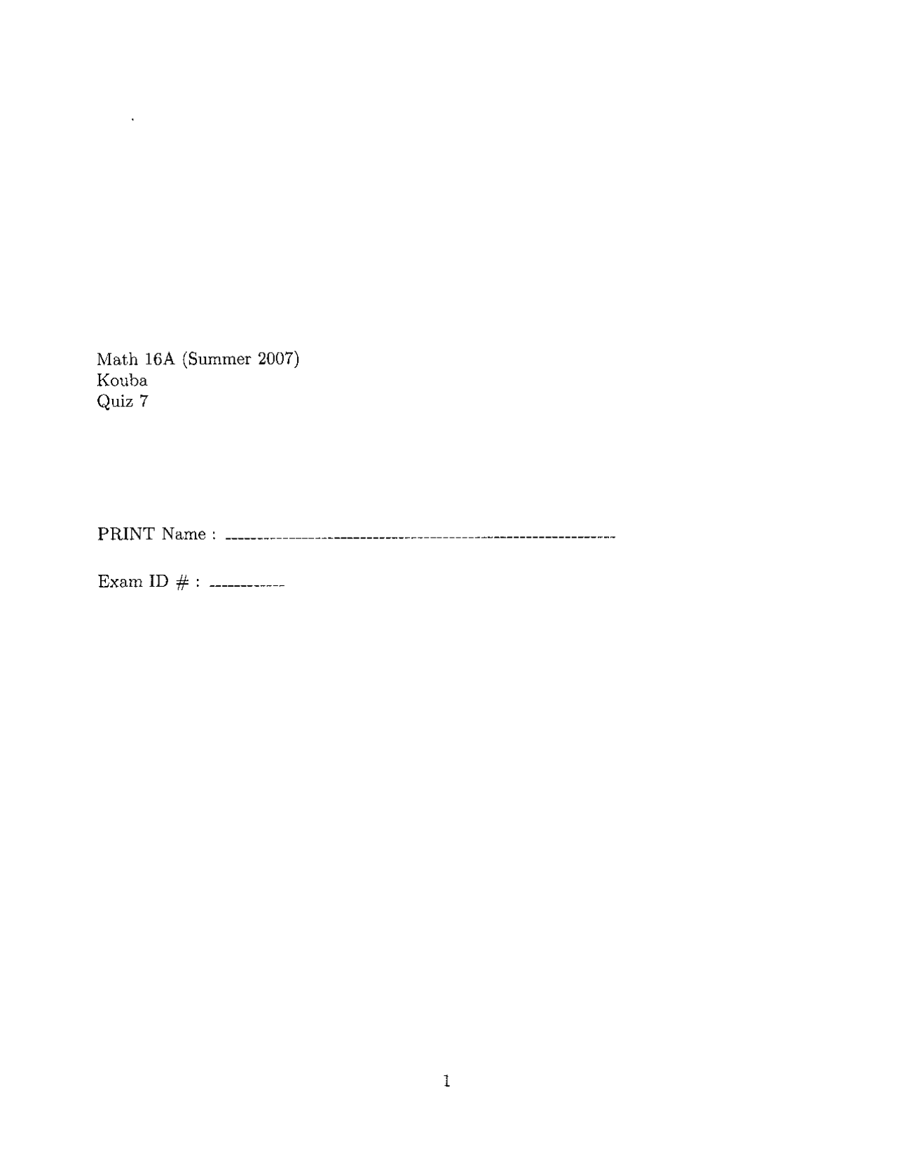 2 Solved Problems On Short Calculus Quiz 7 Mat 016a Docsity