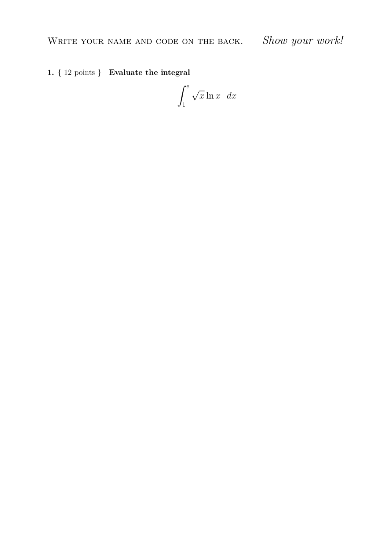 Practice Quiz 6 Solutions - Calculus II | MATH 142 - Docsity