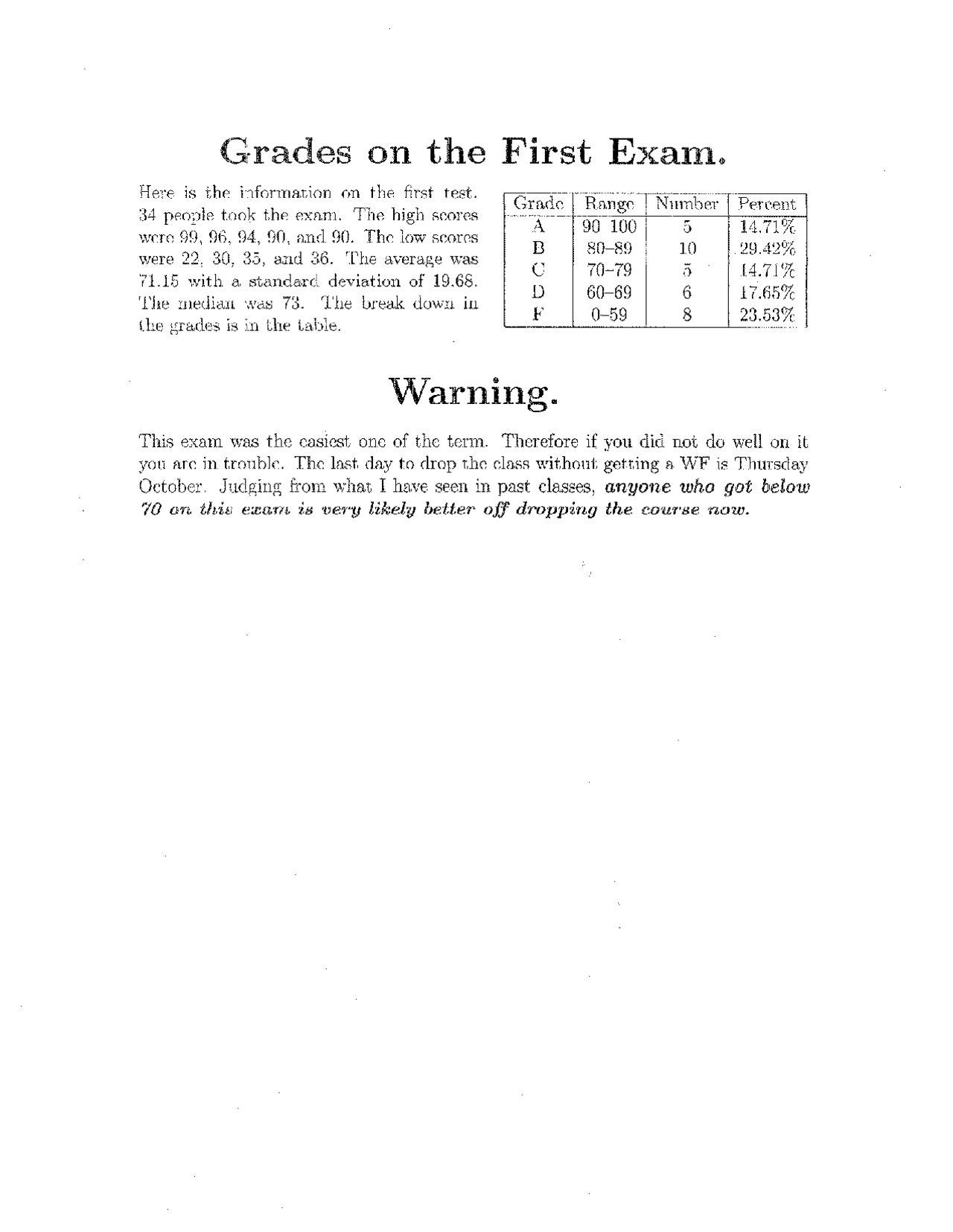 10 Questions With Solutions Exam 1 Math 242 Docsity