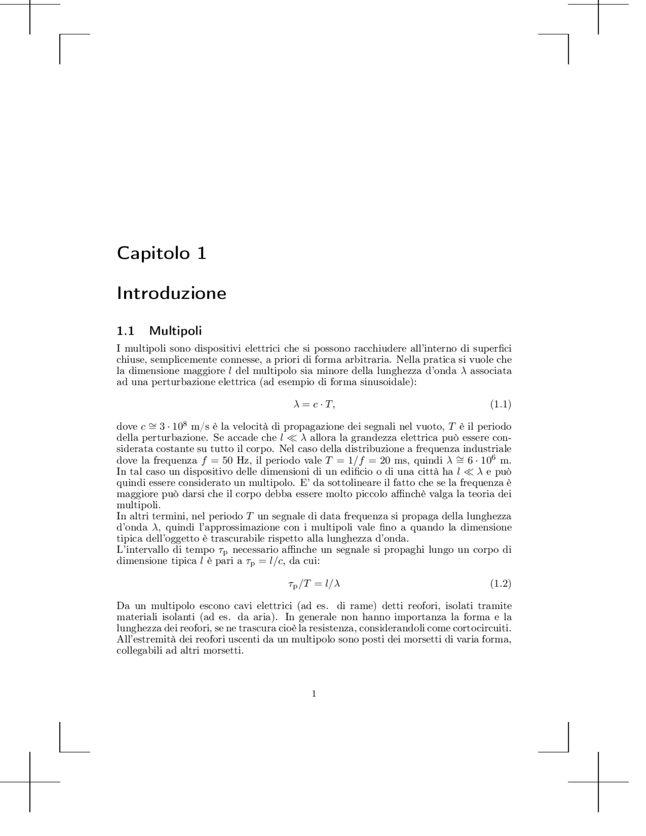 Dispensa 1: multipoli, elettrotecnica | Dispense di Elettrotecnica | Docsity