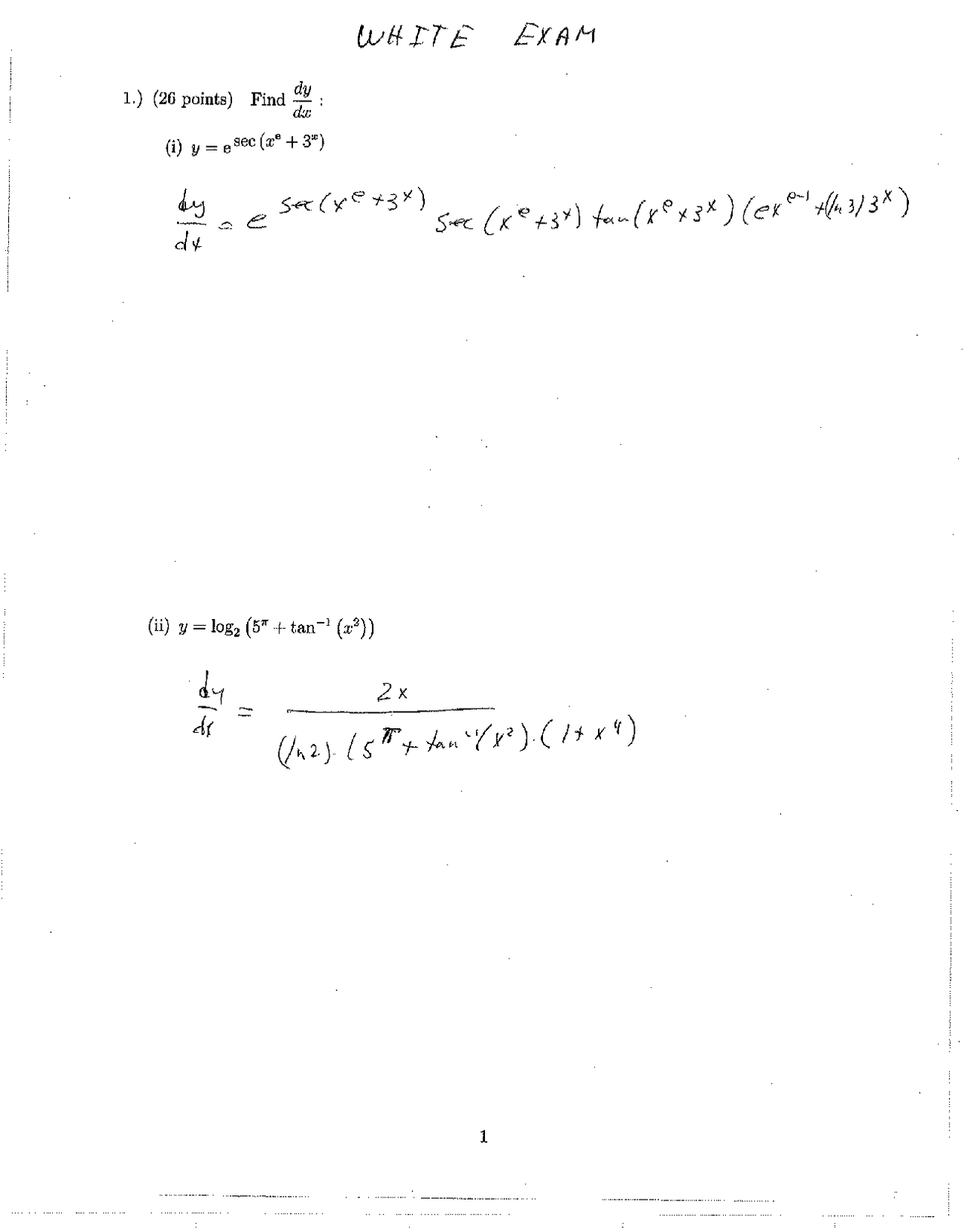 Practice Exam 1 With Resolution Calculus I Math 221 Docsity