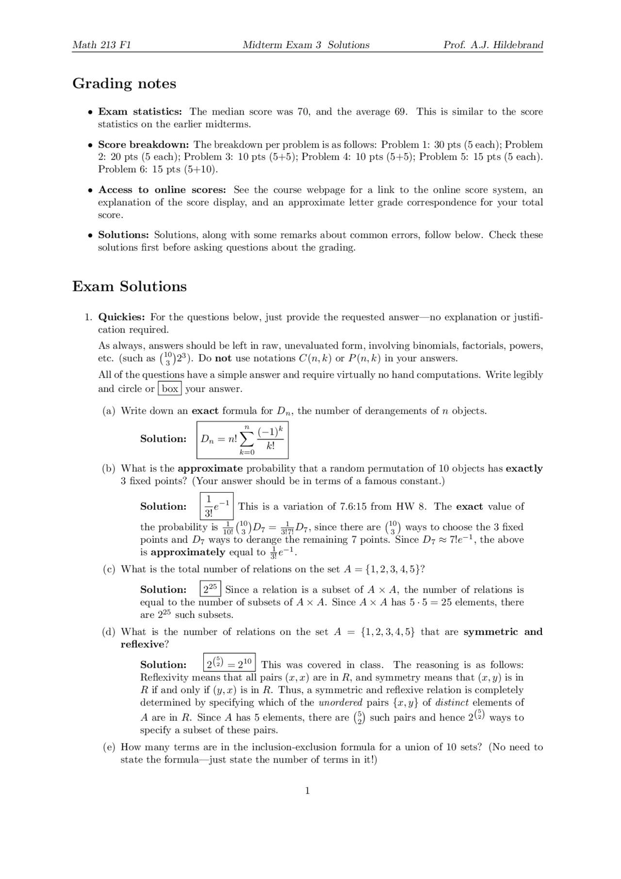 Questions With Solutions On Evaluate The Binomial Exam 3 Math 213